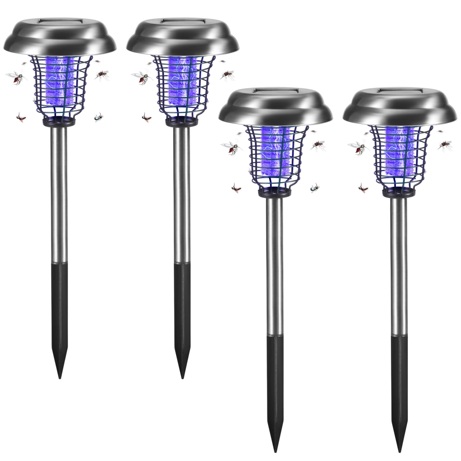 Jahy2Tech 4Pack Solar Bug Zapper Outdoor Mosquito Repellent Mosquito ...