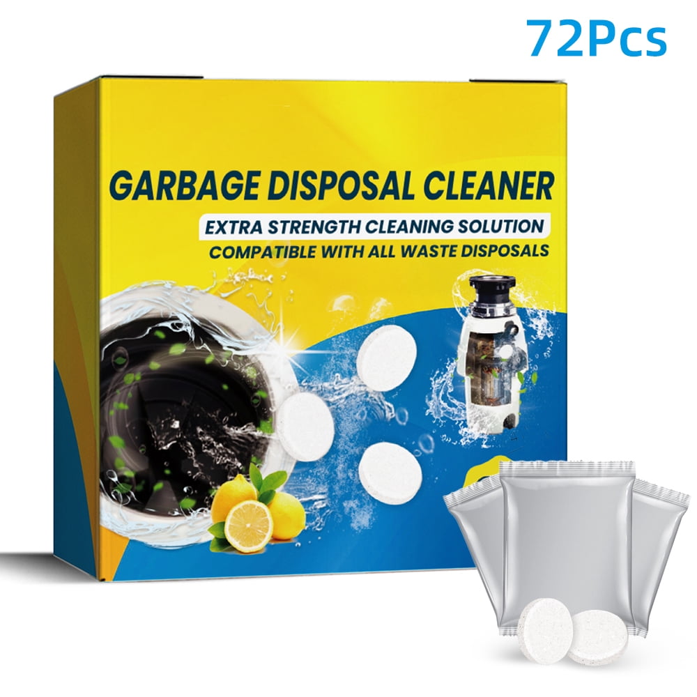 Jahy2Tech Cleaner Tablets 72 Pack Septic Safe Kitchen Garbage Disposal ...