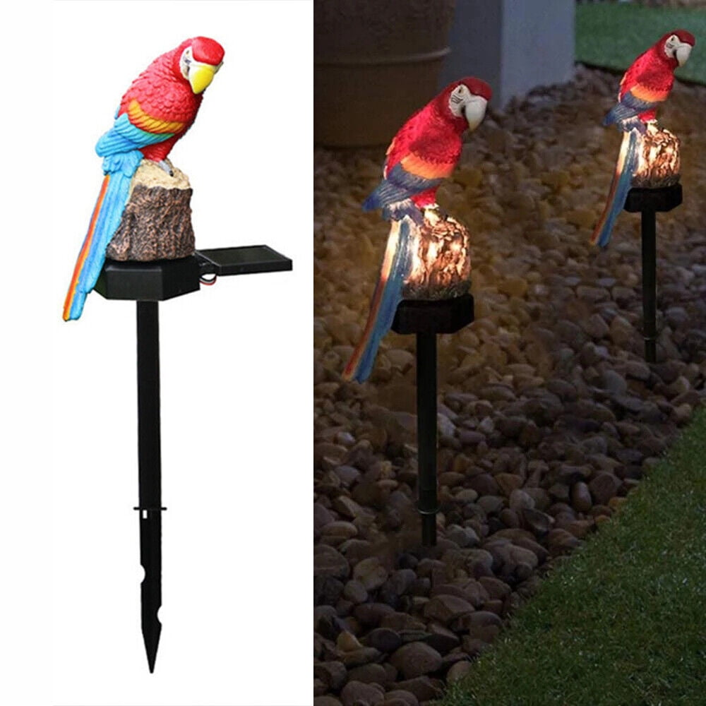 Jahy2Tech LED Solar Parrot Garden Light Outdoor Garden Decorative Light ...