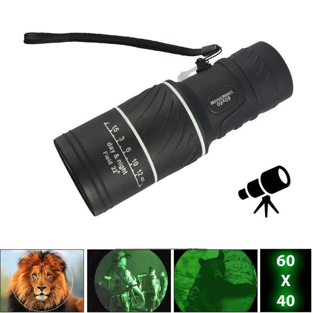 JahyElec High Power Telescope with Night Vision 40X60 Monocular ...