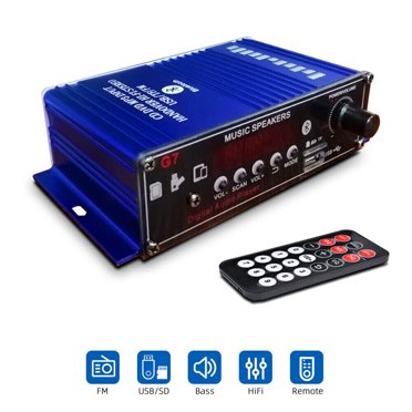 PYLE PCA1 - Compact Stereo Power Amplifier - Mini Audio Power Amp ...
