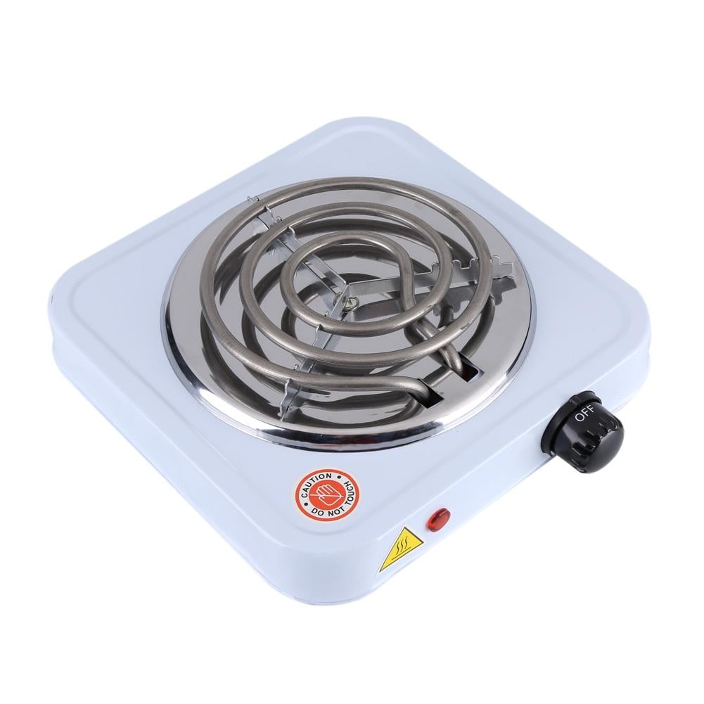 JahyShow 1000W Electric Hot Plate For Cooking In White Featuring 5 ...