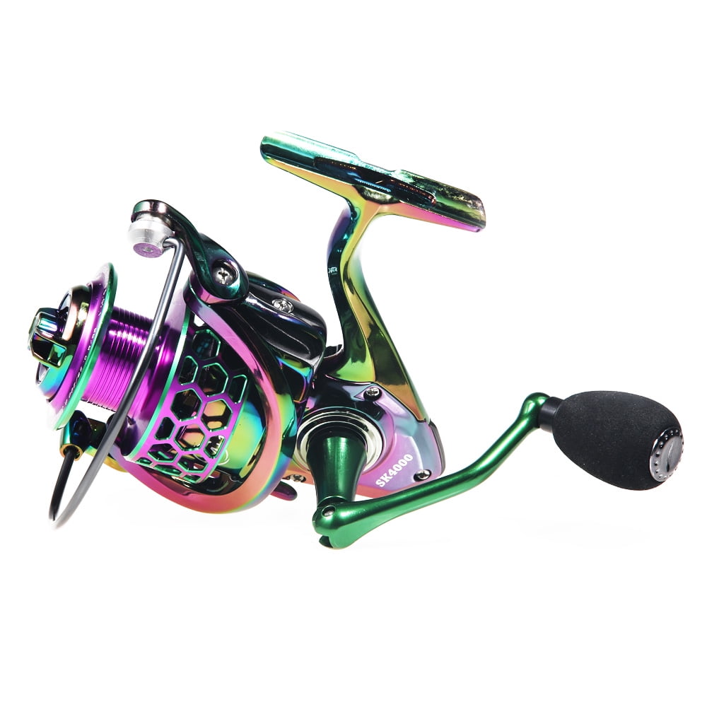 JahyShow 14+1BB High Speed Saltwater Metal Spinning Fishing Reel Large ...