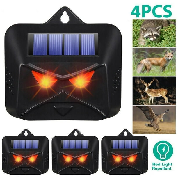 JahyShow 4 X Solar Predator Guard Control Light LED Deterrent Light ...