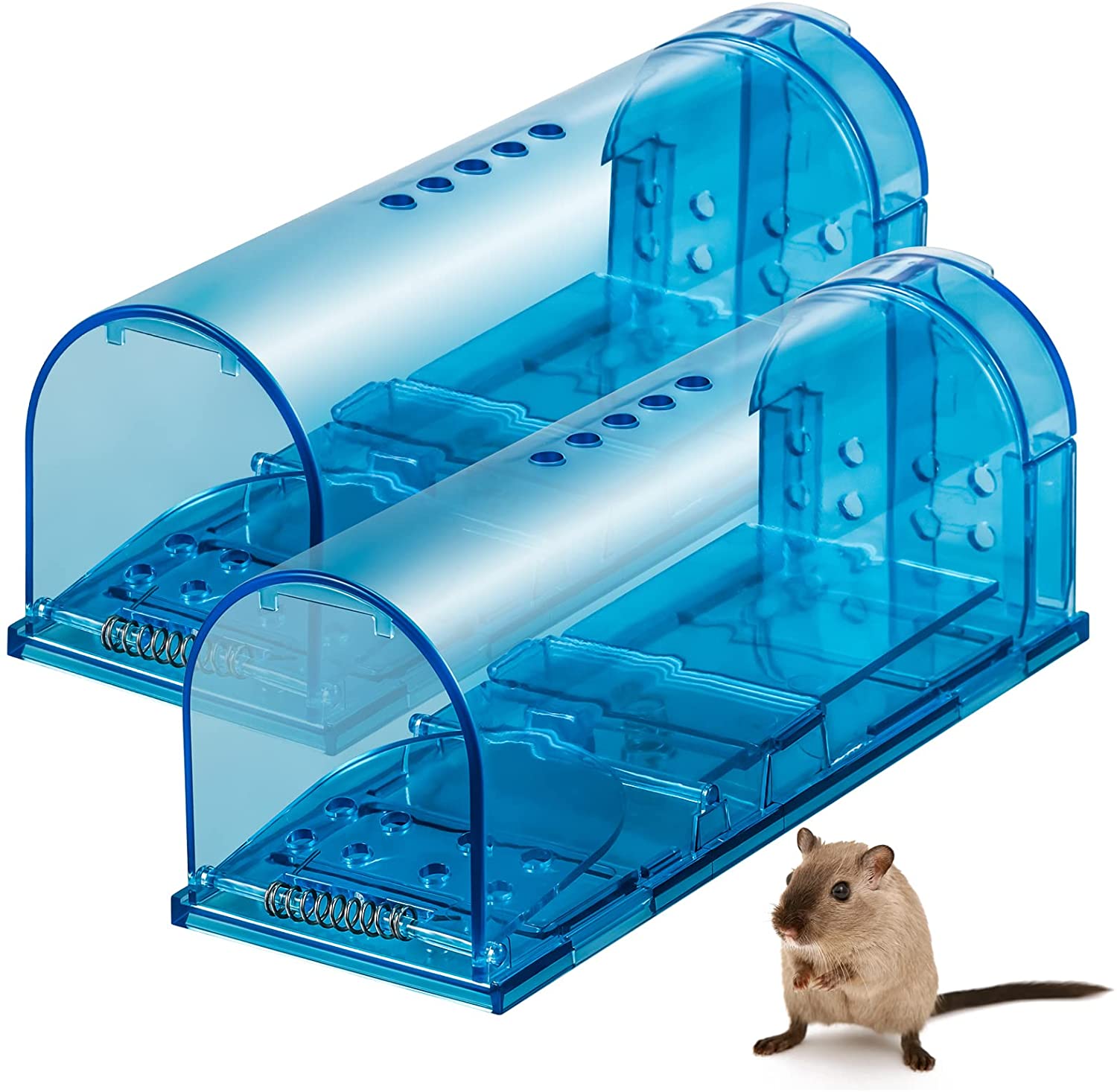 Label KINGDOM 2 Packs Catch and Release Trap Humane Mouse Trap Cage ...