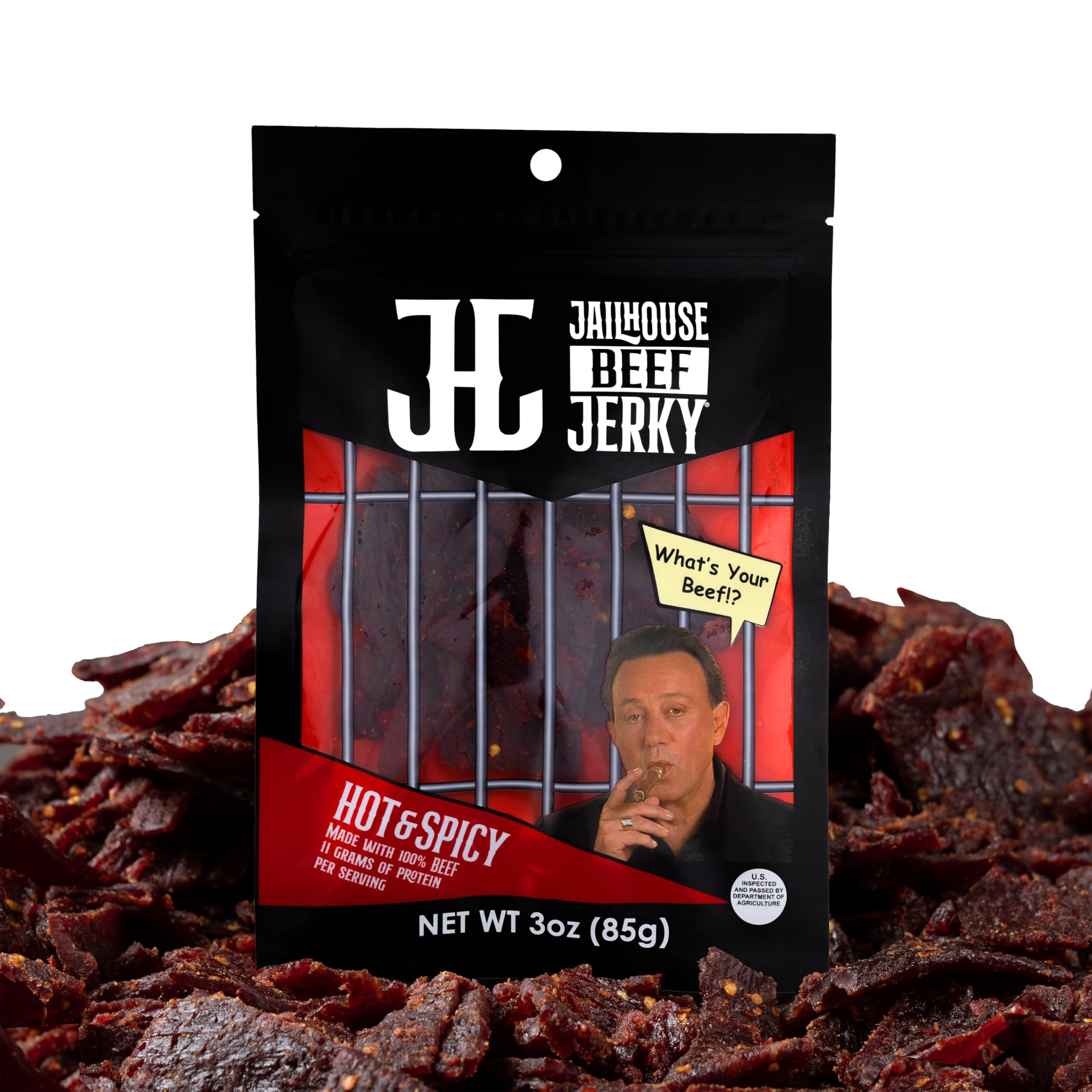 JailHouse Beef Jerky Hot TGF4 & Spicy Pack | Tony Premium Beef Jerky ...