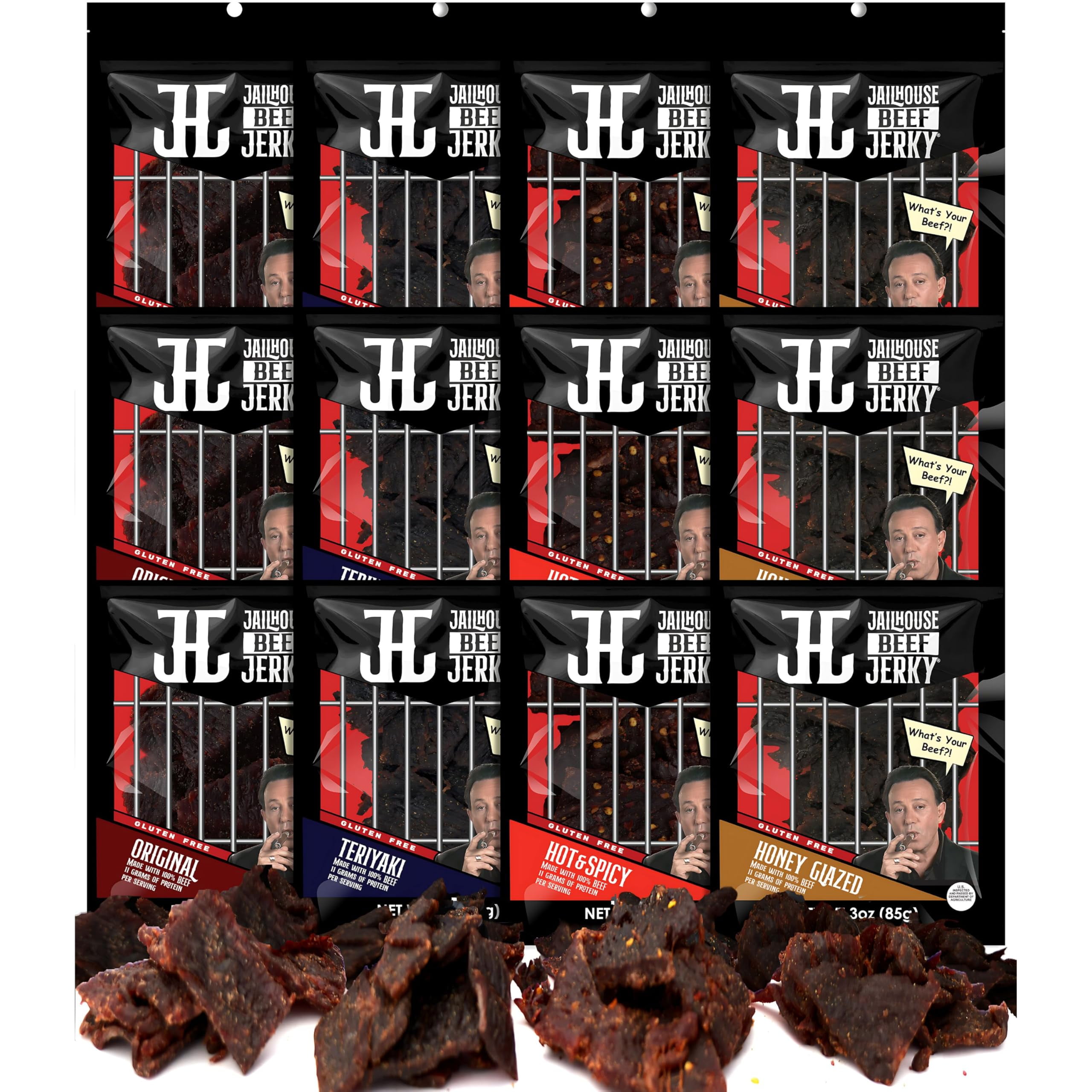 JailHouse Beef Jerky Variety Pack | Tony Darrow's Premium Jerky Snack ...