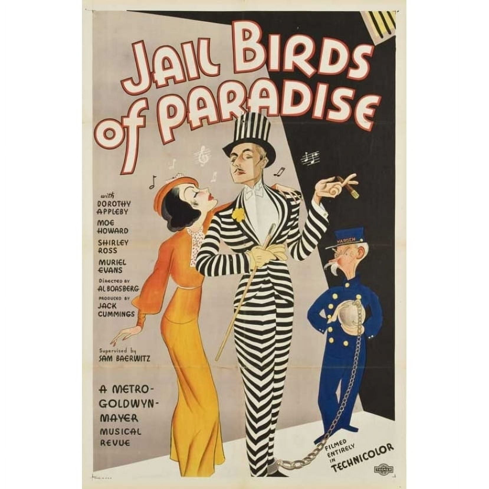 Jailbirds of Paradise Movie Poster (11 x 17) - Walmart.com