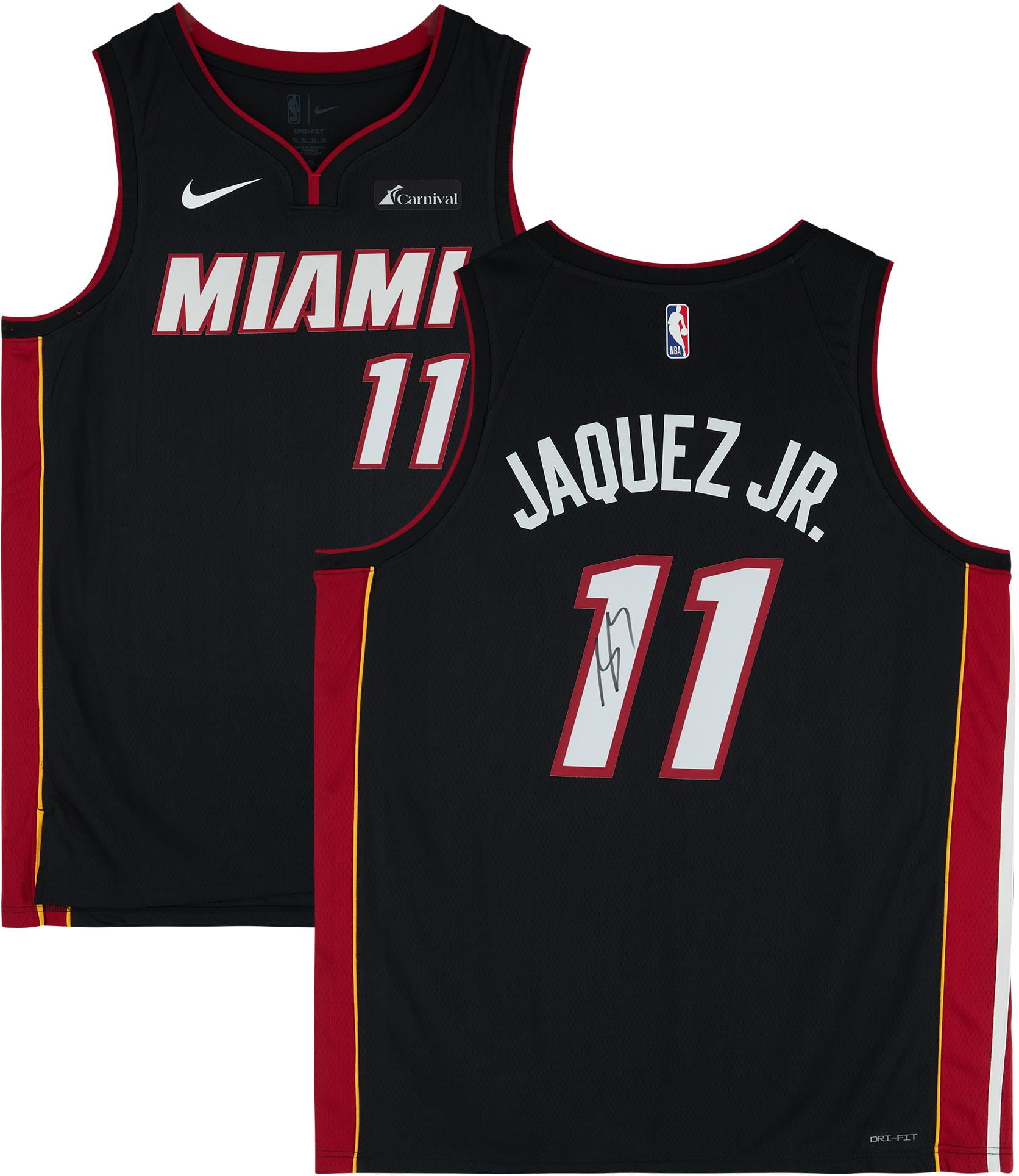 Jaime Jaquez Jr. Miami Heat Autographed Black Icon Swingman Jersey ...