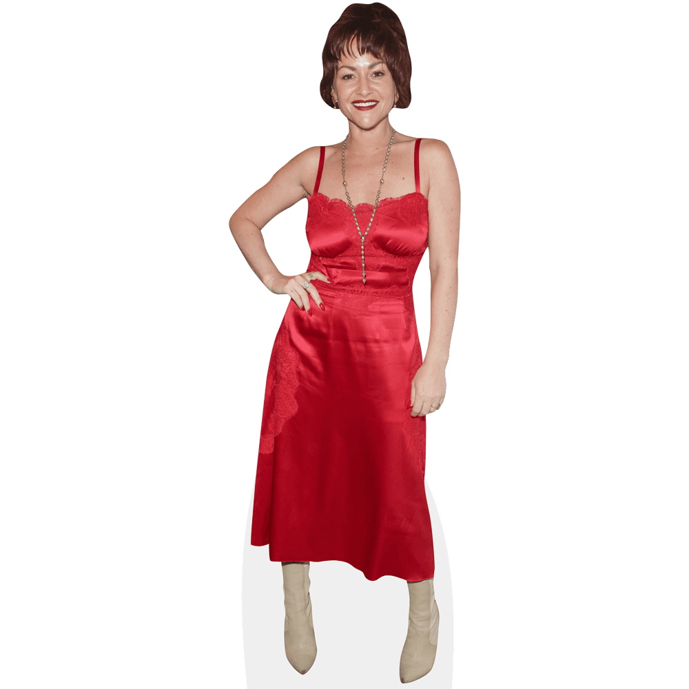 Jaime Winstone (Red Dress) Mini Cardboard Cutout Standee - Walmart.com