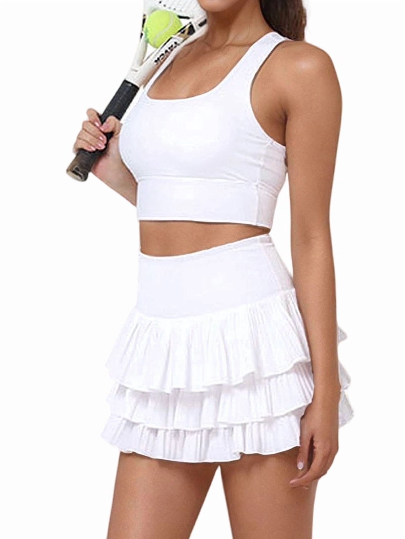 Jaimenalin Tiered Ruffle for Mini Skirt for Women, Flowy Low Rise Skirt ...