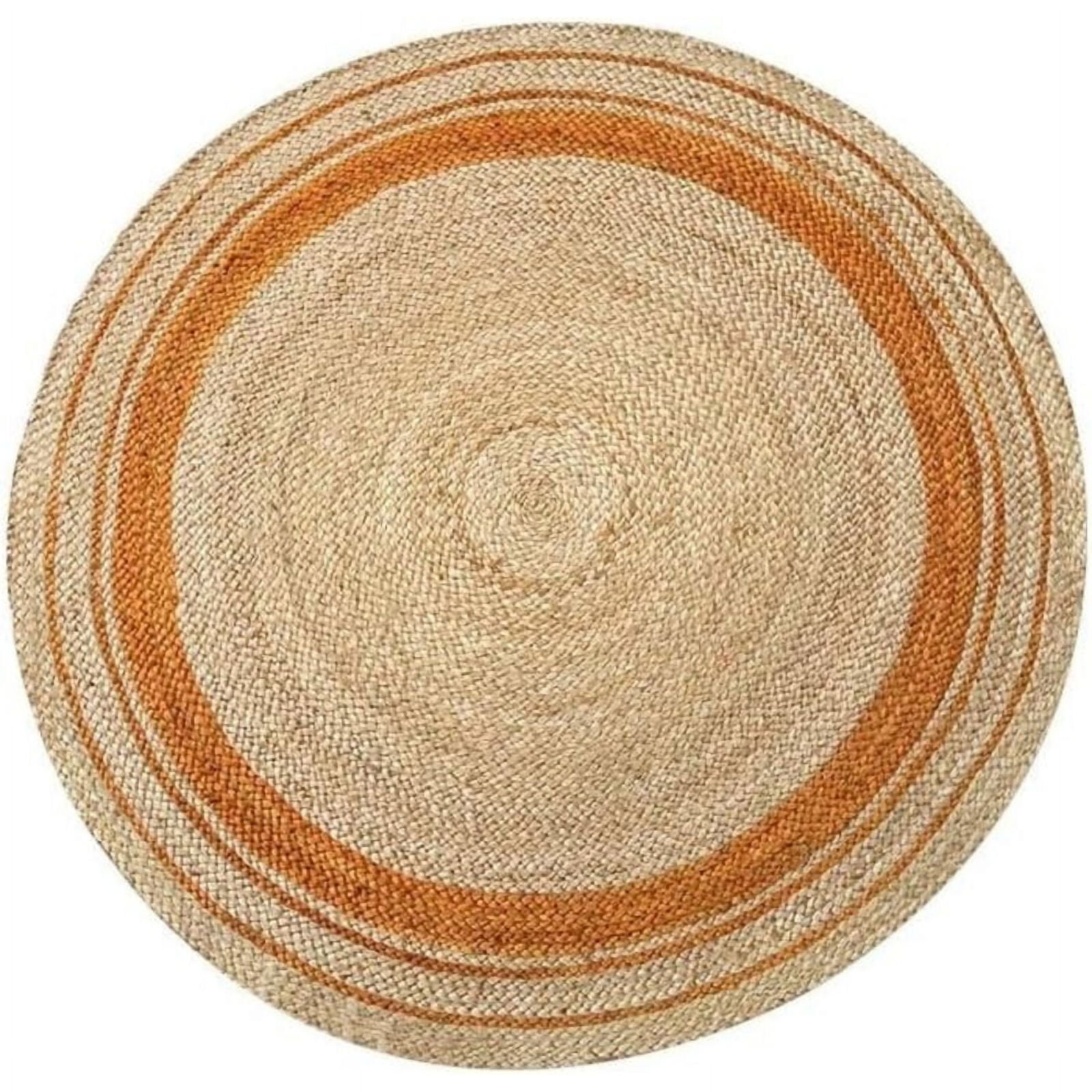Jaipur Art And Craft Handmade Indian Jute Rug Round Beige Area Carpet ...