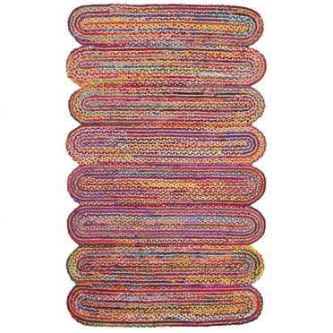 Jaipur Art And Craft Hand Braided Rectangle Cotton Jute Black, Beige ...