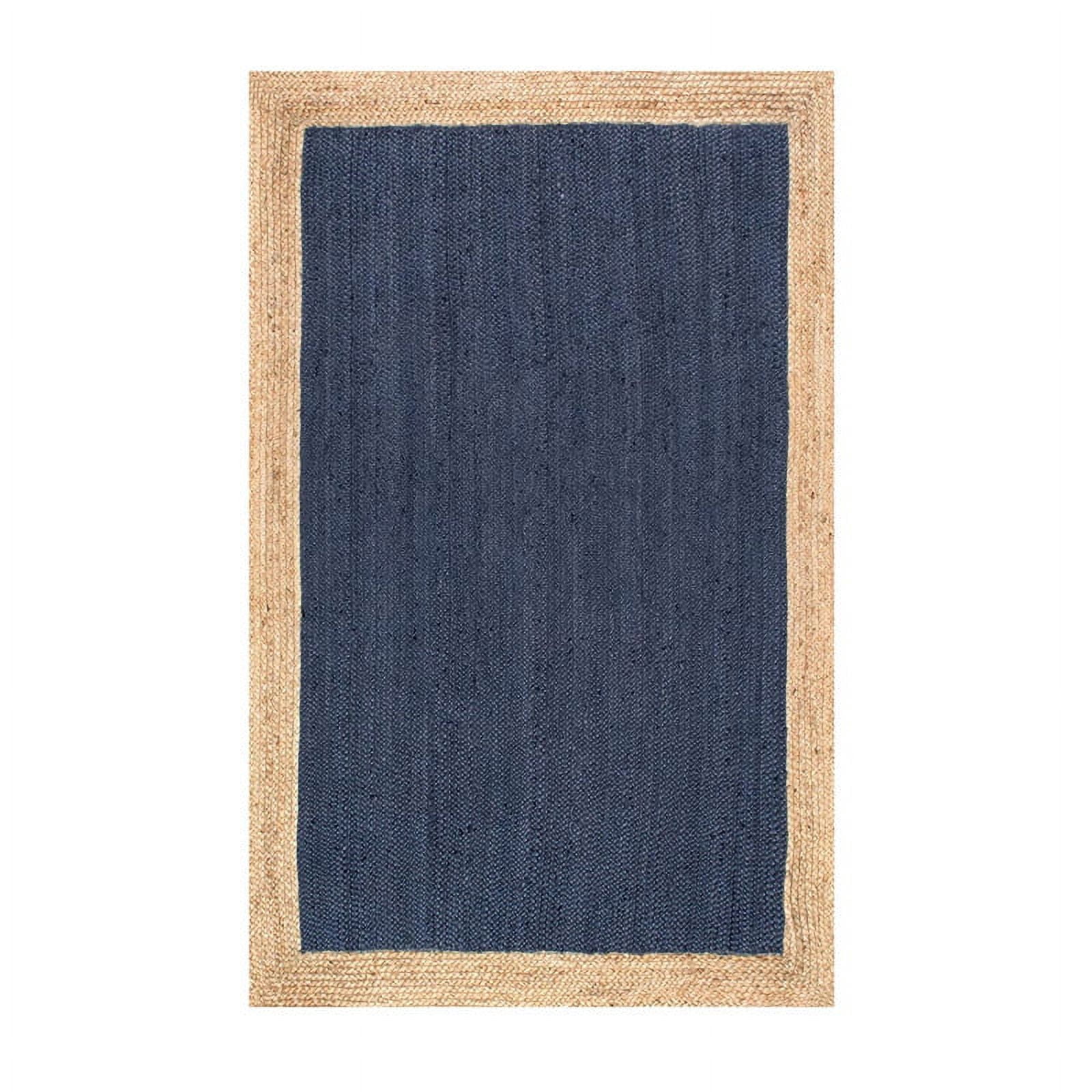 Jaipur Art And Craft Natural Fiber Blue Jute Brown Border Handmade ...