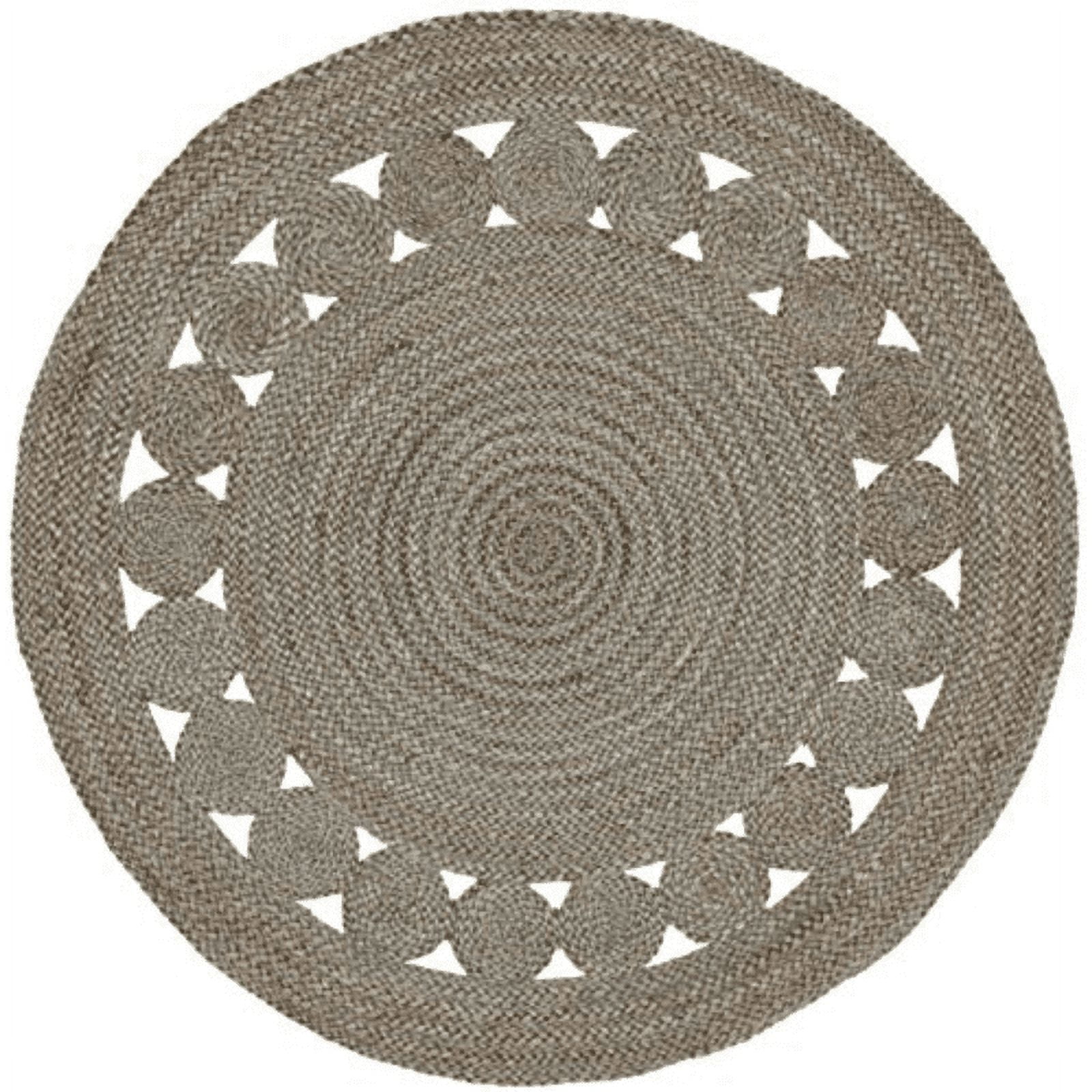 Jaipur Art And Craft Natural Jute Area Rug Hand Braided Bohemian Décor ...
