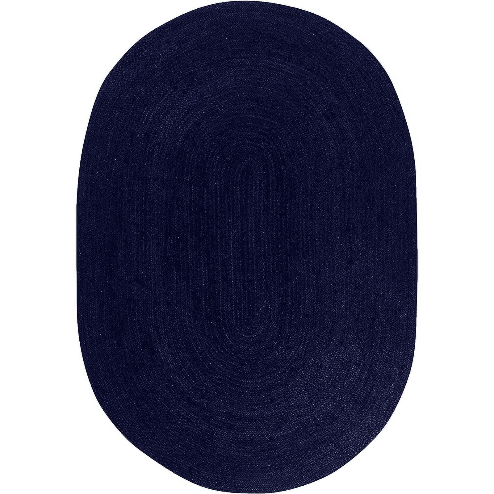 Jaipur Art And Craft Reversible Beige Jute Area Rug Oval Shape Braided ...