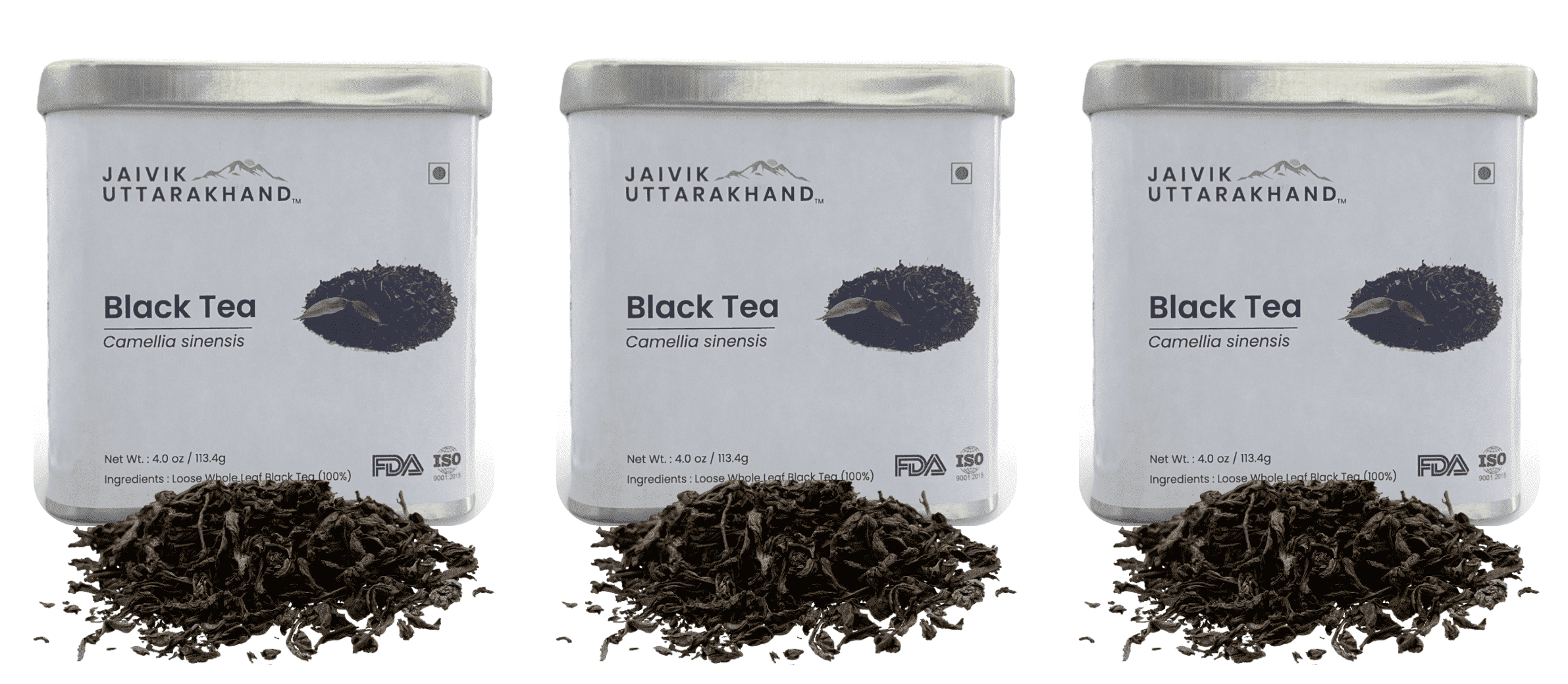 Jaivik Uttarakhand - Bulk Black Tea (12 oz), Organic Leaves in Can ...