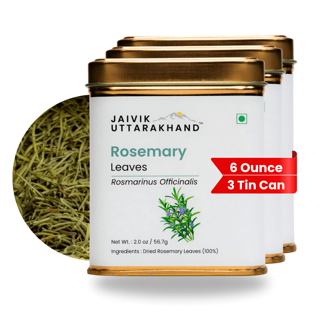 Jaivik Uttarakhand - Dried Rosemary Tea (6 oz), Relaxing, Decaffeinated ...
