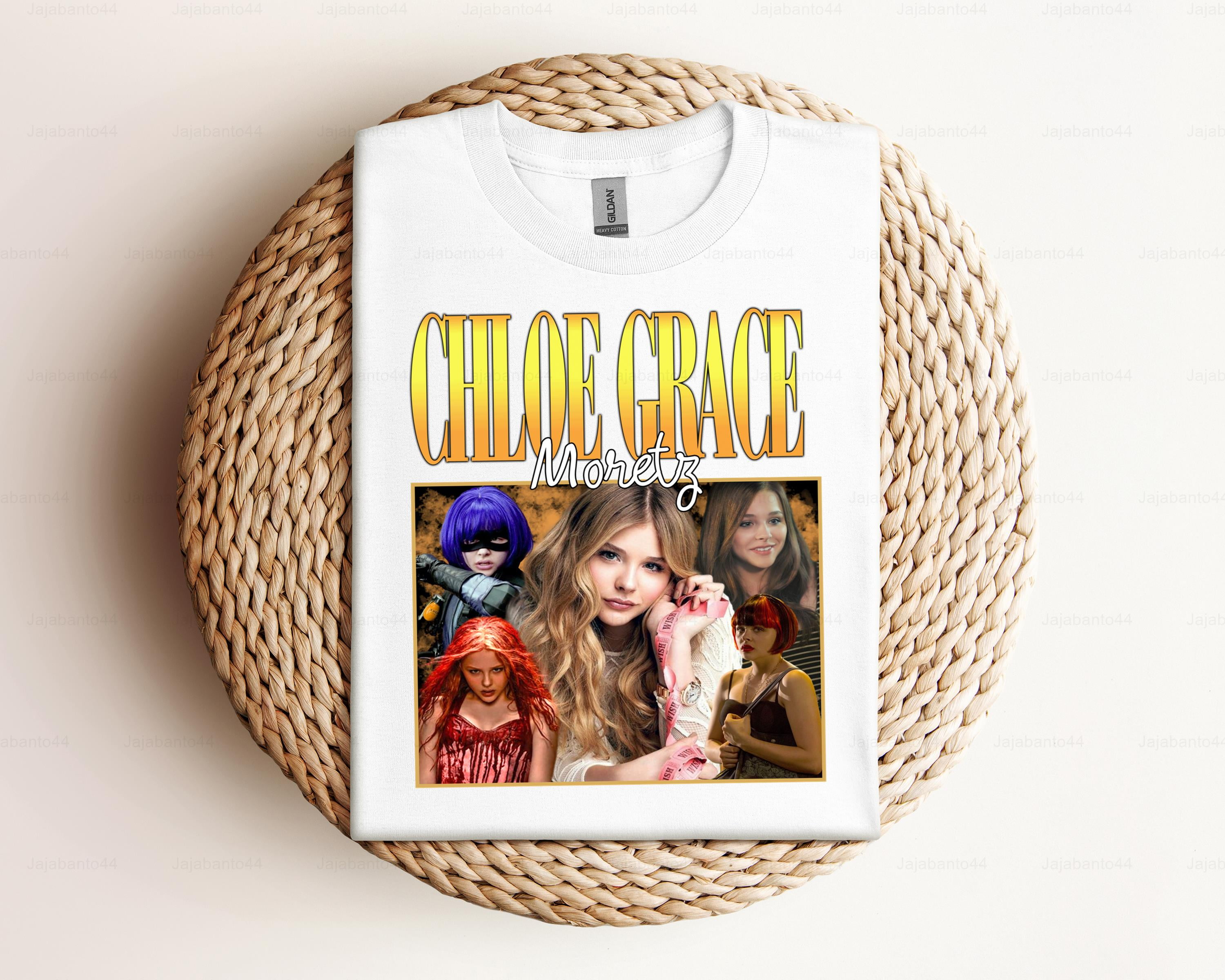 Jajabanto44 Chloe Grace Moretz T-Shirt Homage Retro 90s Fan Merch Tee ...