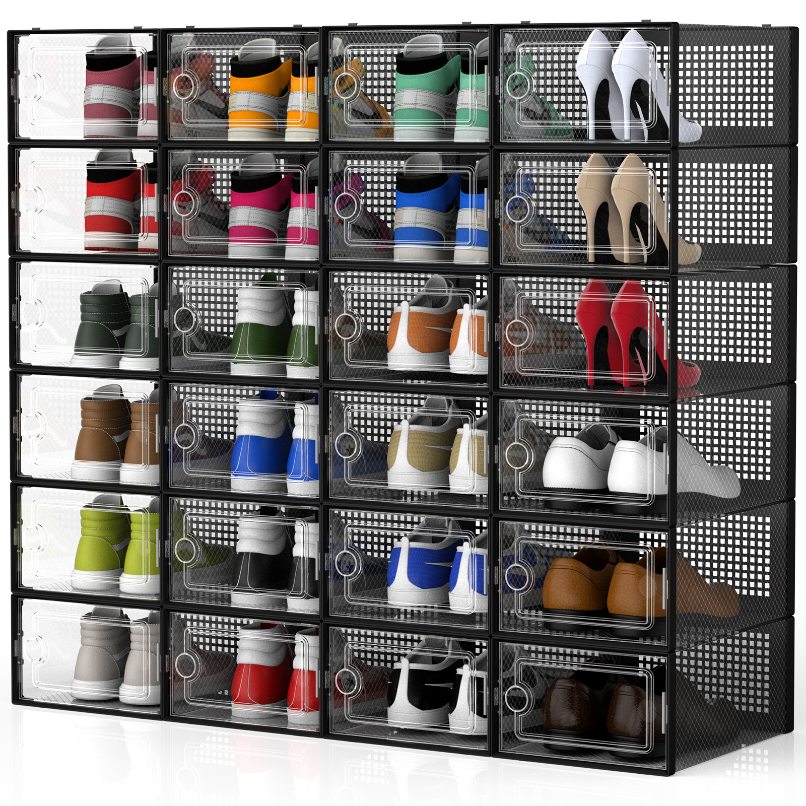 Household Essentials Vision Small Shoe Box, 4-Pack - Walmart.com