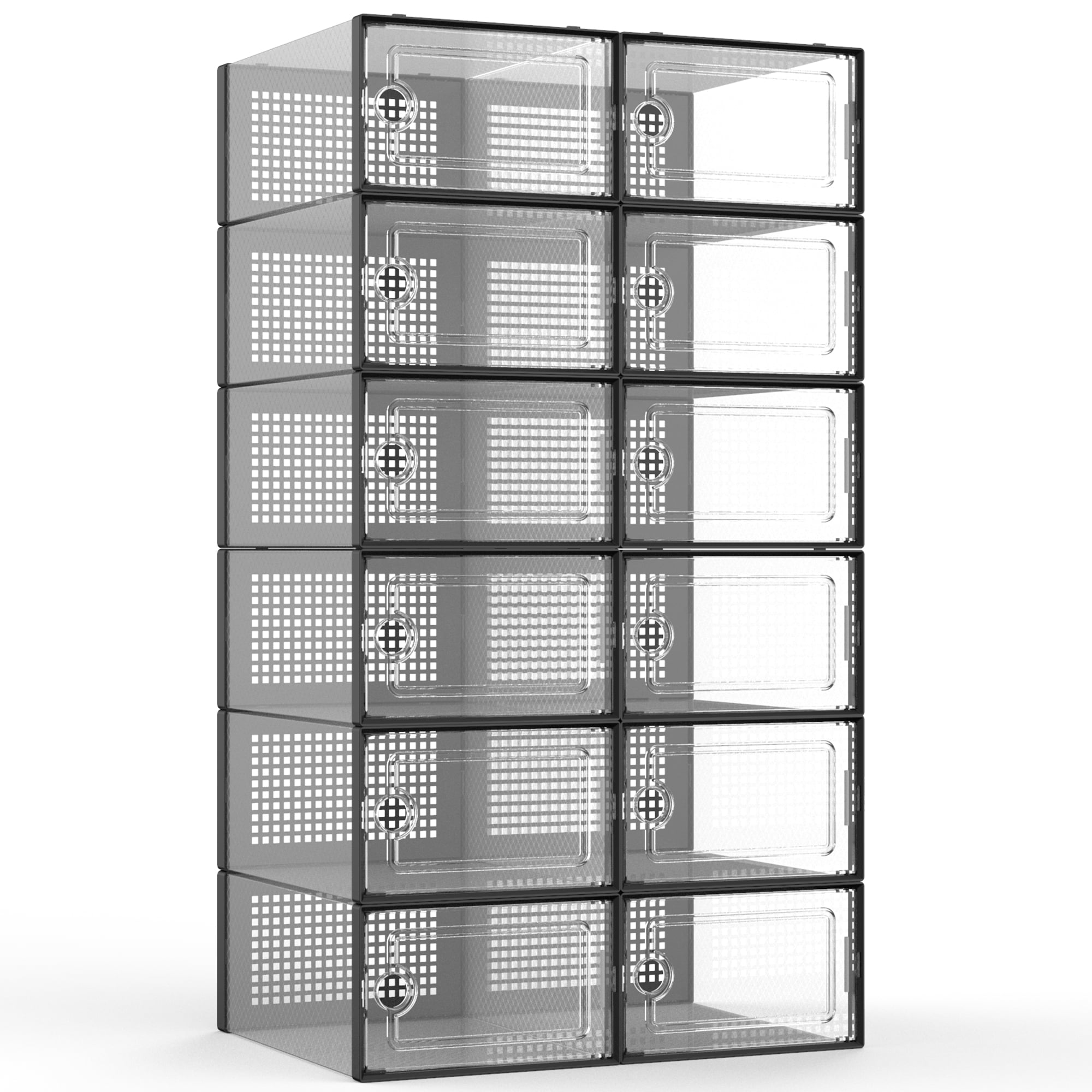 JakMean 12 Pack Clear Plastic Handbag Storage Organizer for Closet ...