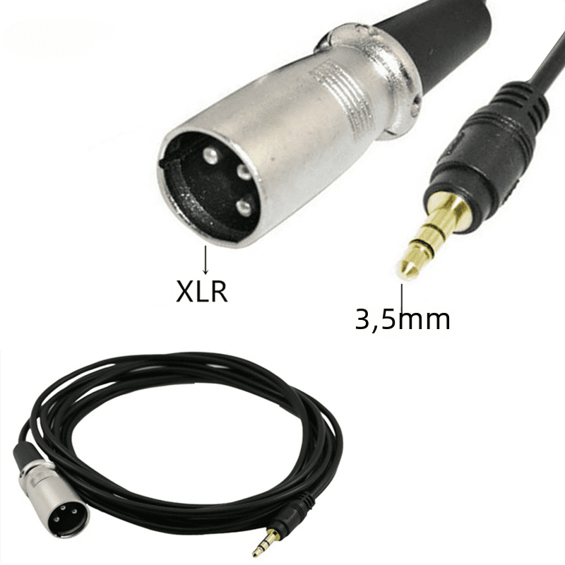 Jake 3.5mm to XLR Male Stereo Audio Adapter Cable 15cm/1.5m/3m for ...
