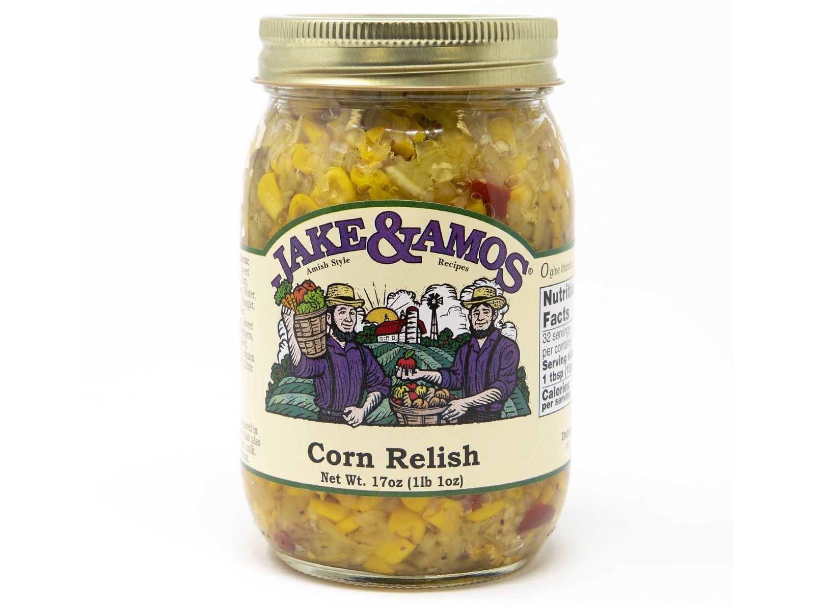 Jake & Amos Corn Relish, 3-Pack 17 oz. Jars - Walmart.com