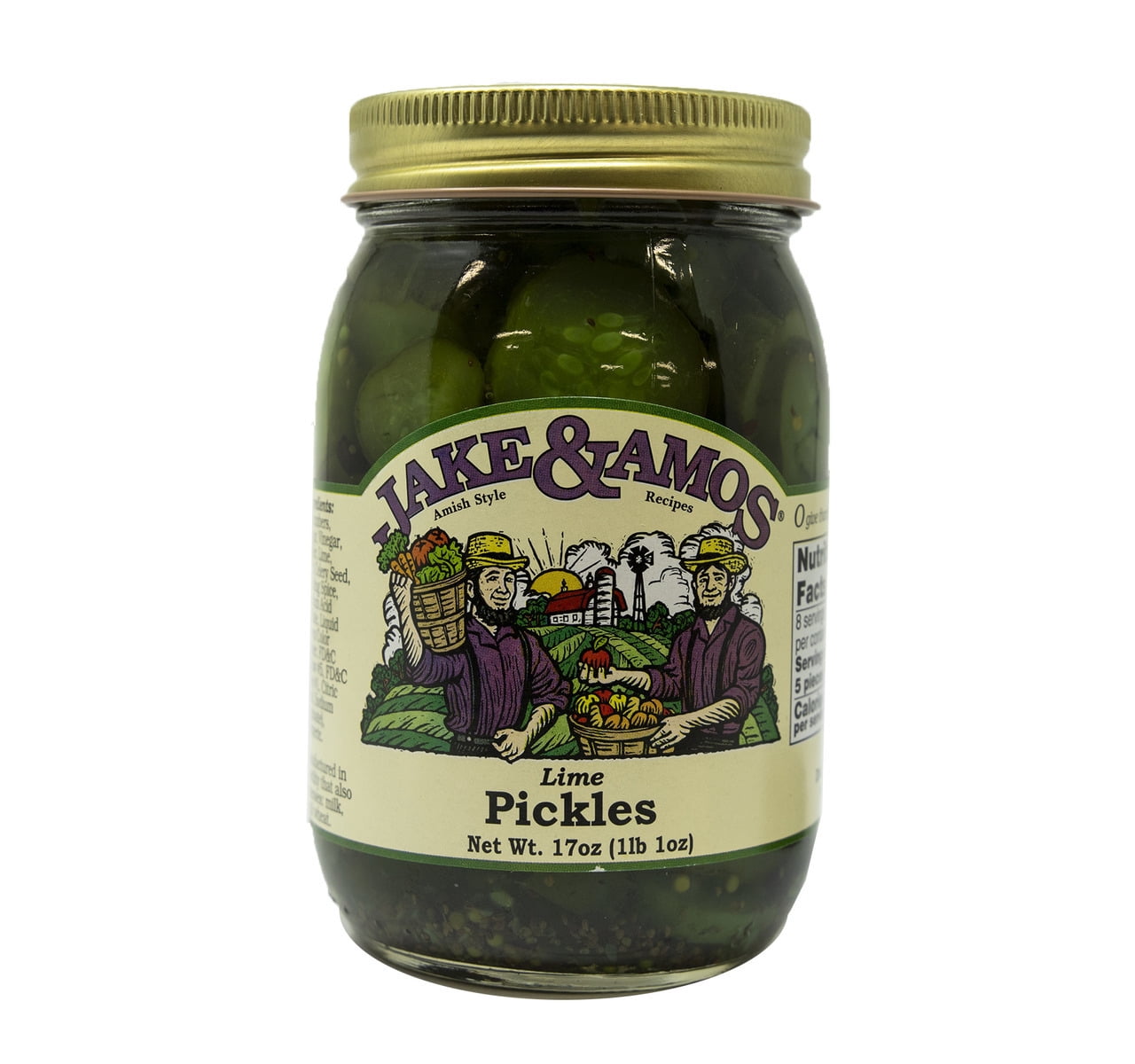 Jake & Amos Lime Pickles, 3-Pack 17 oz. Jars - Walmart.com
