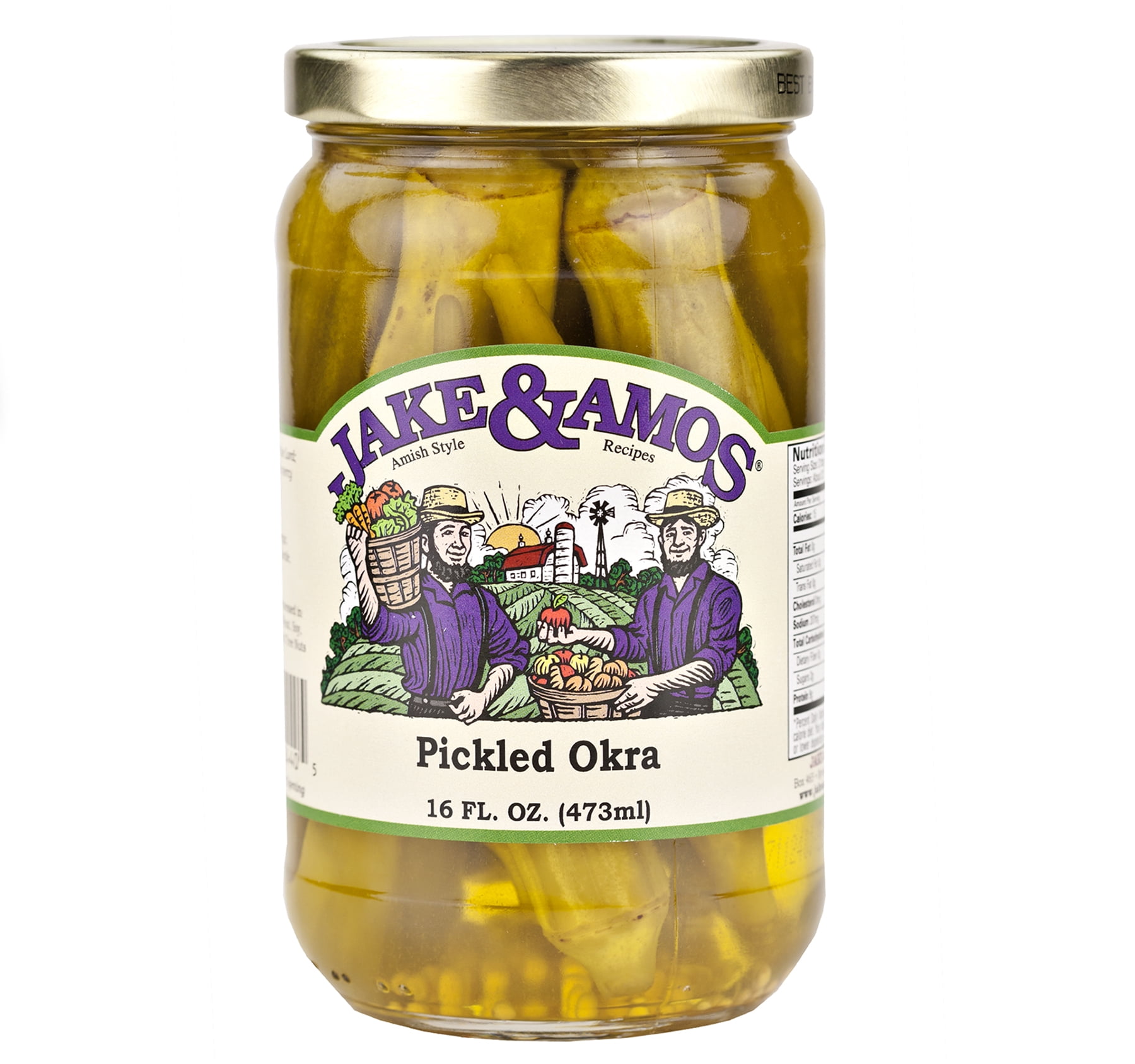 Jake & Amos Pickled Okra, 3-Pack 16 oz. Jars - Walmart.com
