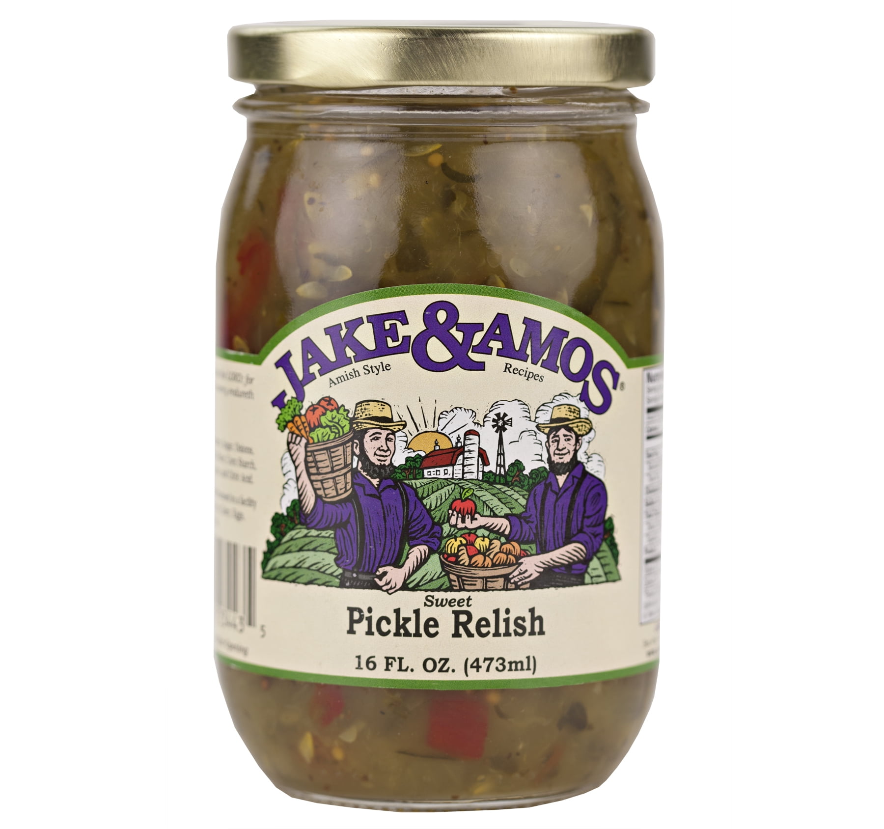 Jake & Amos Sweet Pickle Relish 16 oz. Jar (2 Jars) - Walmart.com