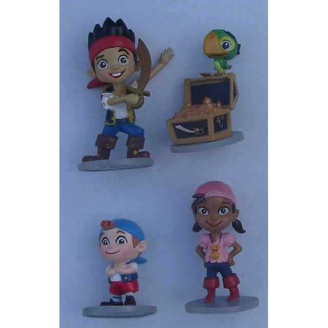 Jake And The Never Land Pirates Set Of (4) 2" to 3" Tall PVC Figures ...