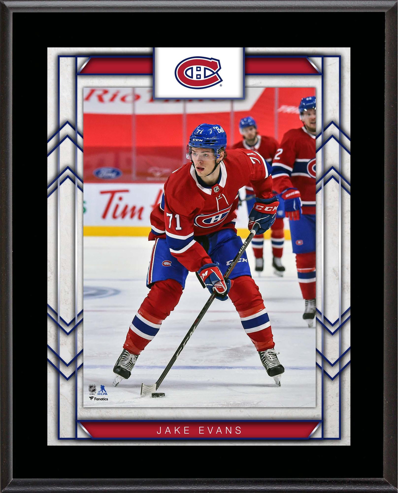 Jake Evans Montreal Canadiens 10.5" x 13" Sublimated Player Plaque ...