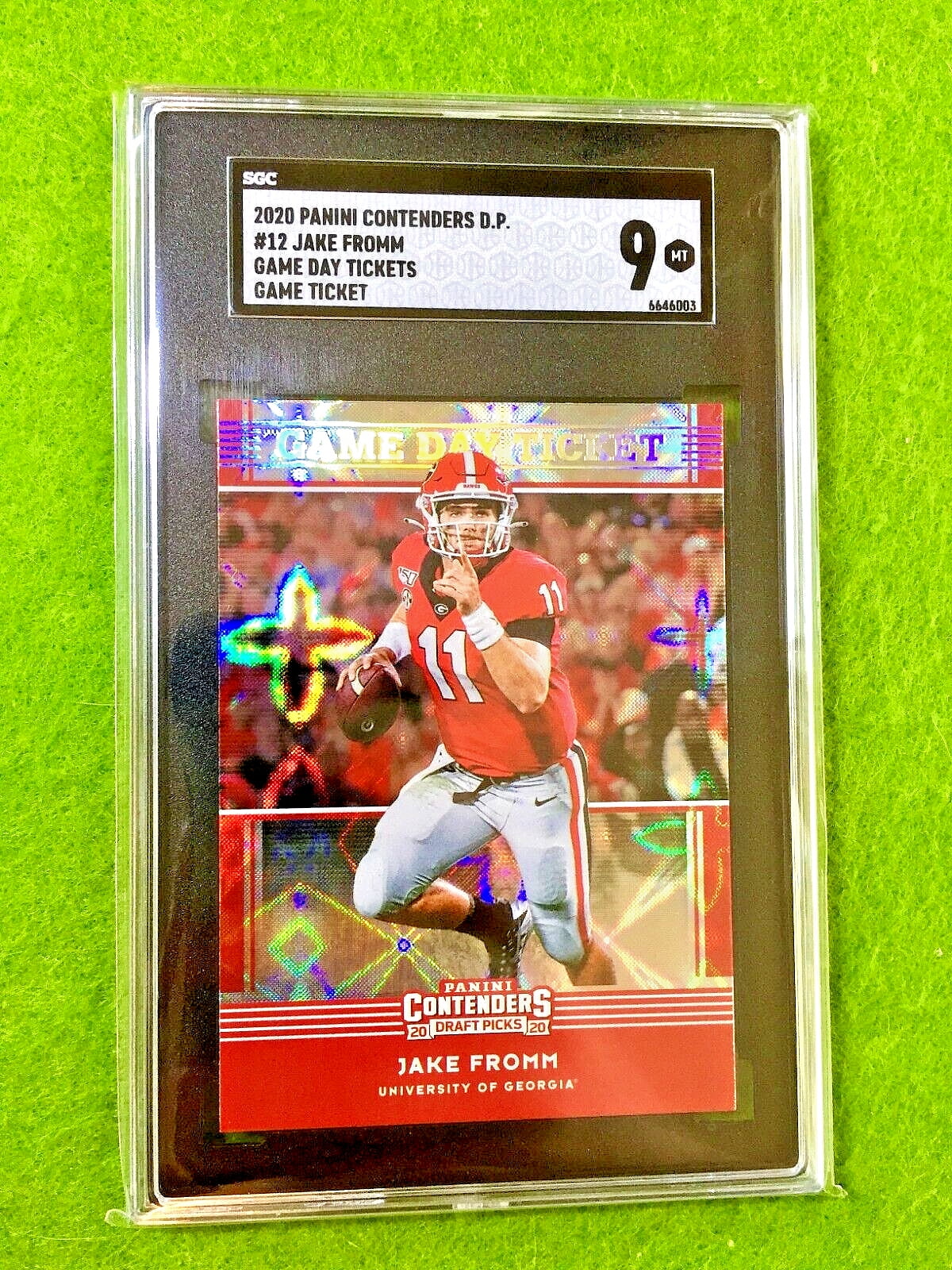 Jake Fromm GALACTIC PRIZM POP 1/1 ROOKIE CARD SSP 2020 JAKE FROMM RC ...