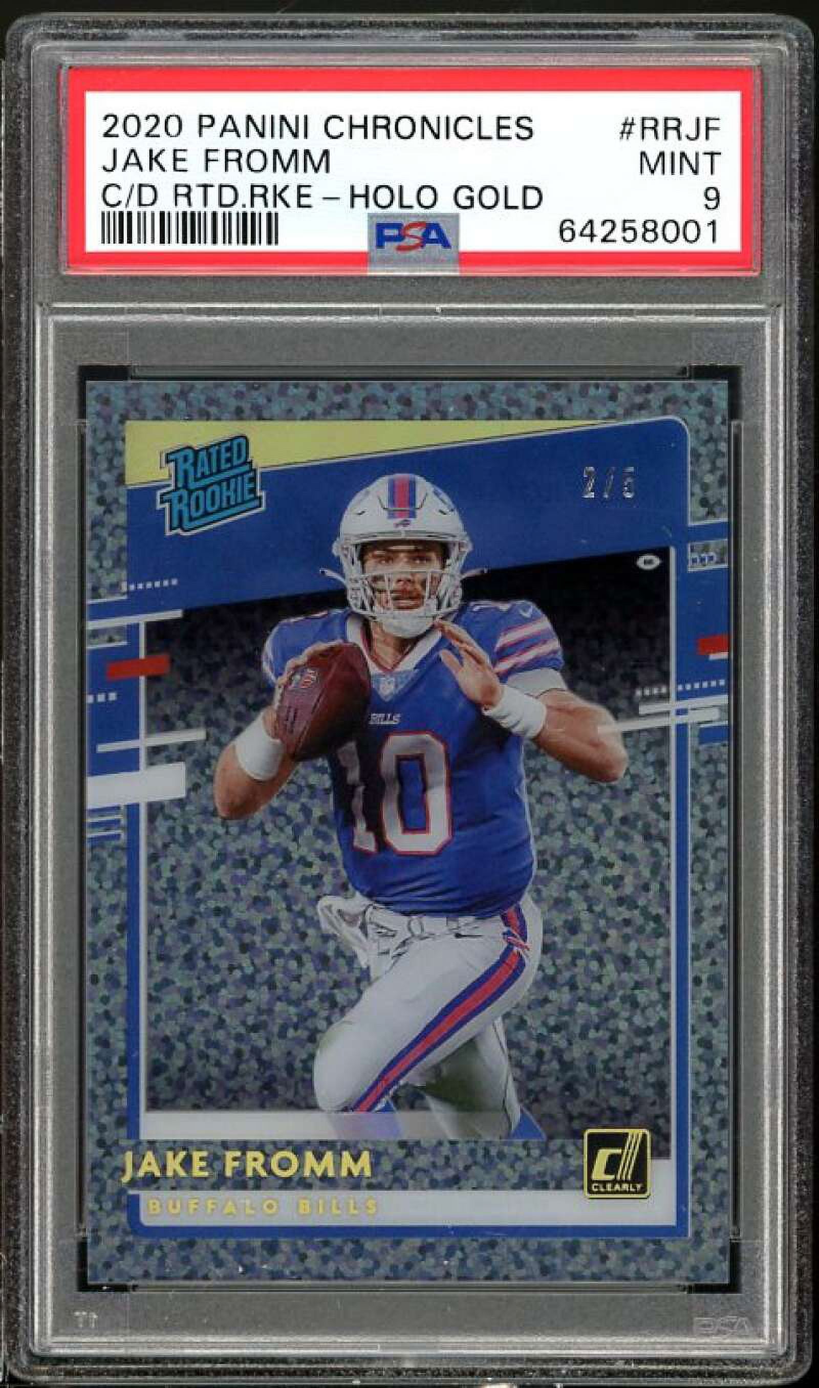 Jake Fromm 2020 Panini Chronicles Holo Gold PSA 9 - Walmart Business ...