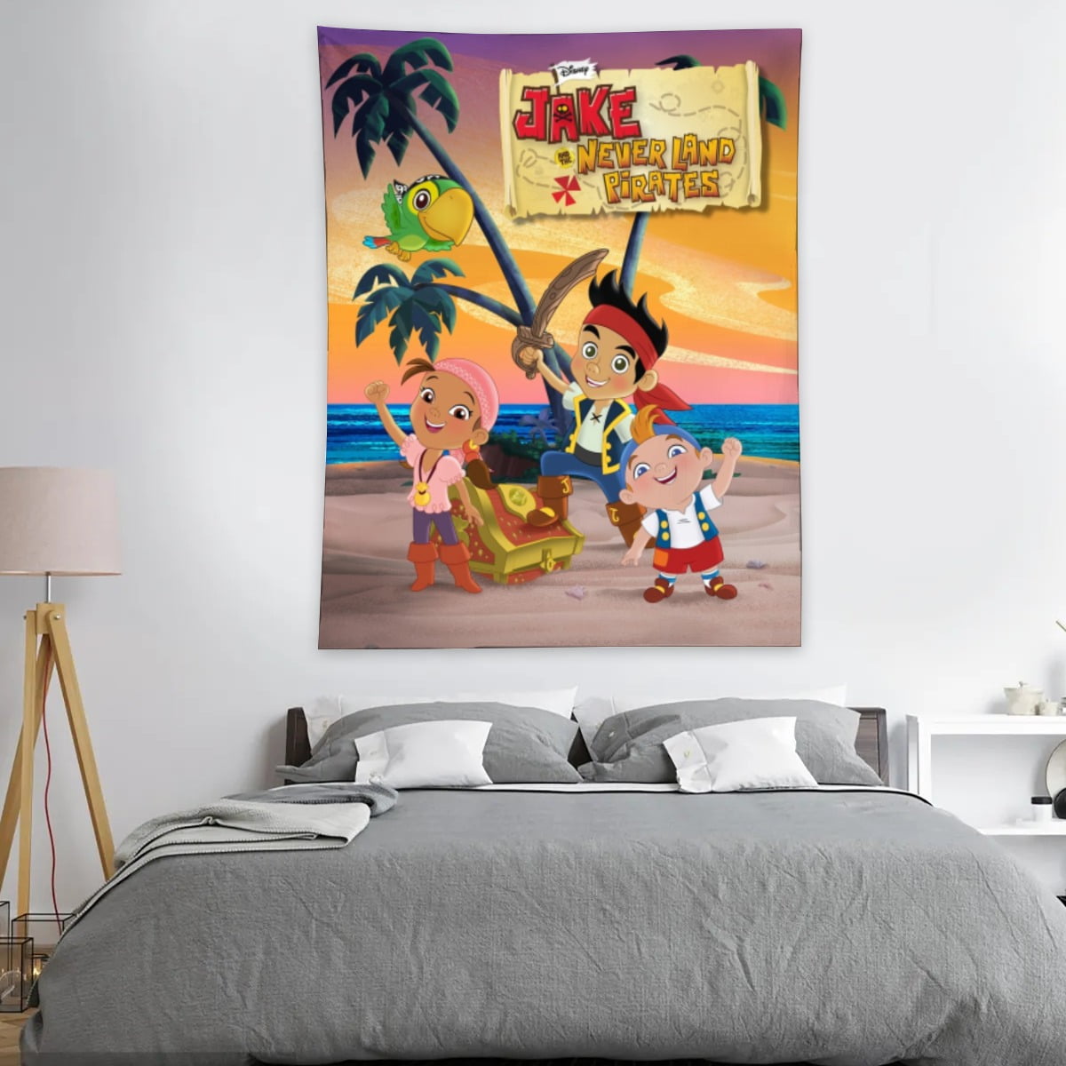 Jake and the Never Land Pirates Tapestry Gift Wall Hanging Backdrop for ...