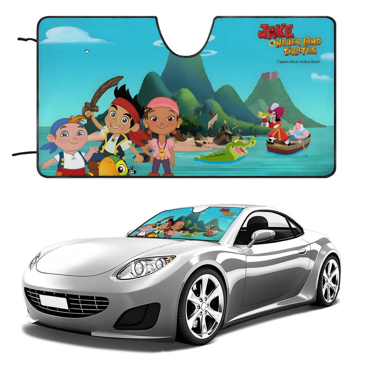 Jake and the Never Land Pirates-theme Windshield Sun Shade Front ...