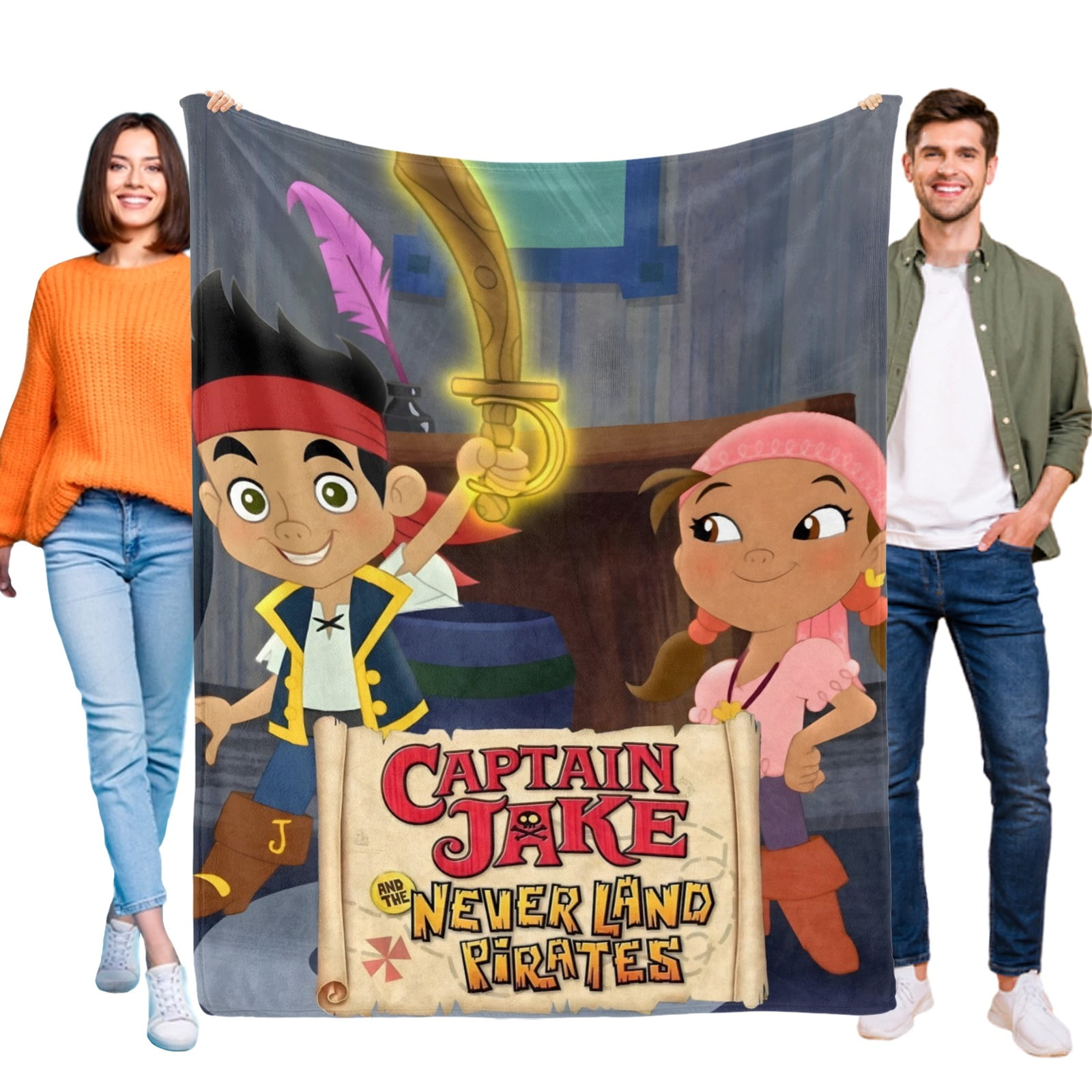 Jake and the Never Land Pirates-themed Pals Plush Throw Blanket Gifts ...