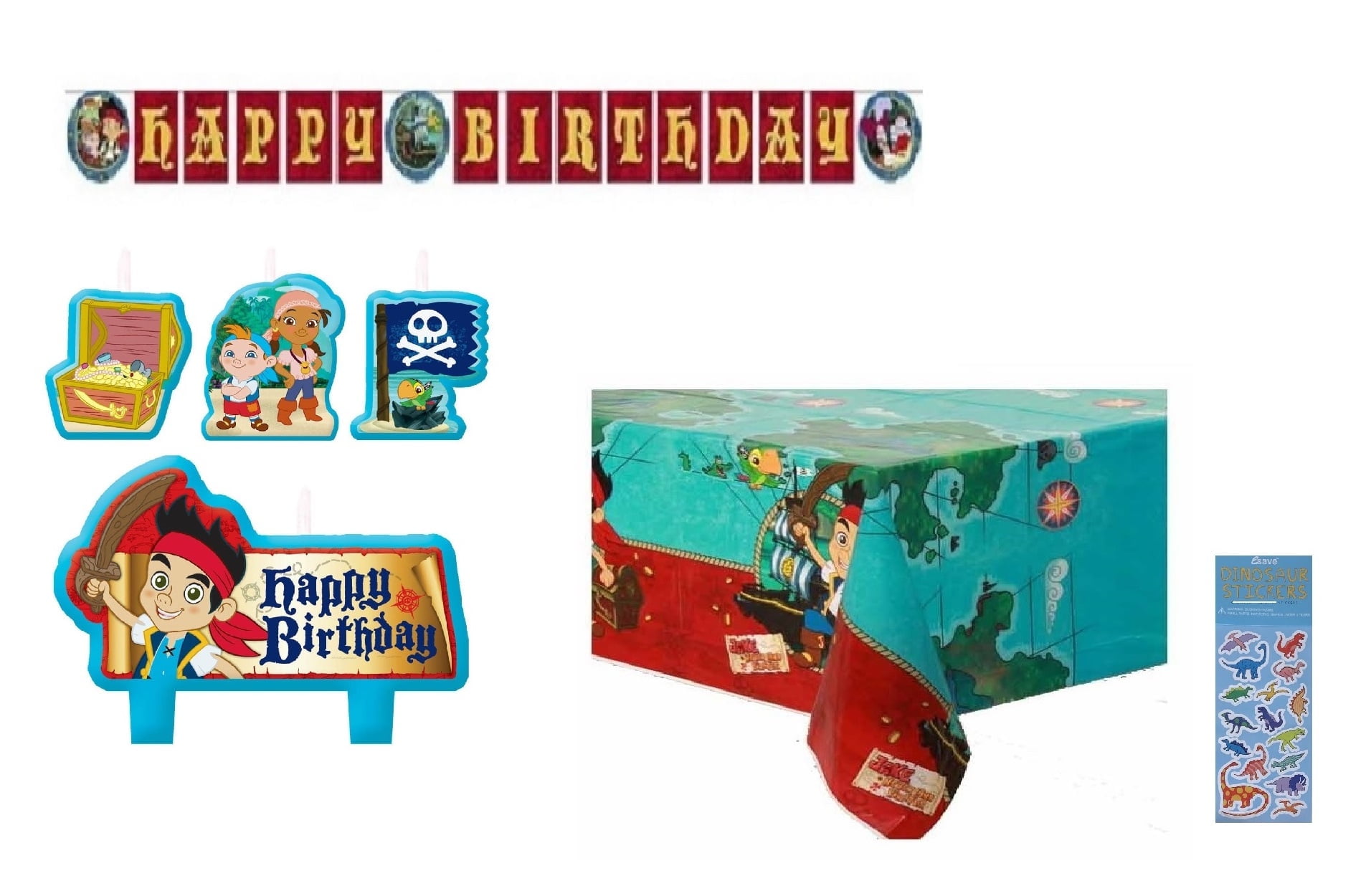 Jake and the Neverland Pirates Birthday Party Supplies Bundle include 1 ...