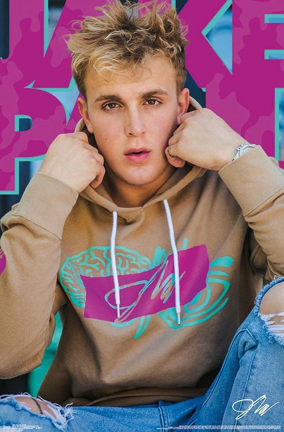 Jake Paul - Hoodie Poster Print (22 x 34) - Walmart.com