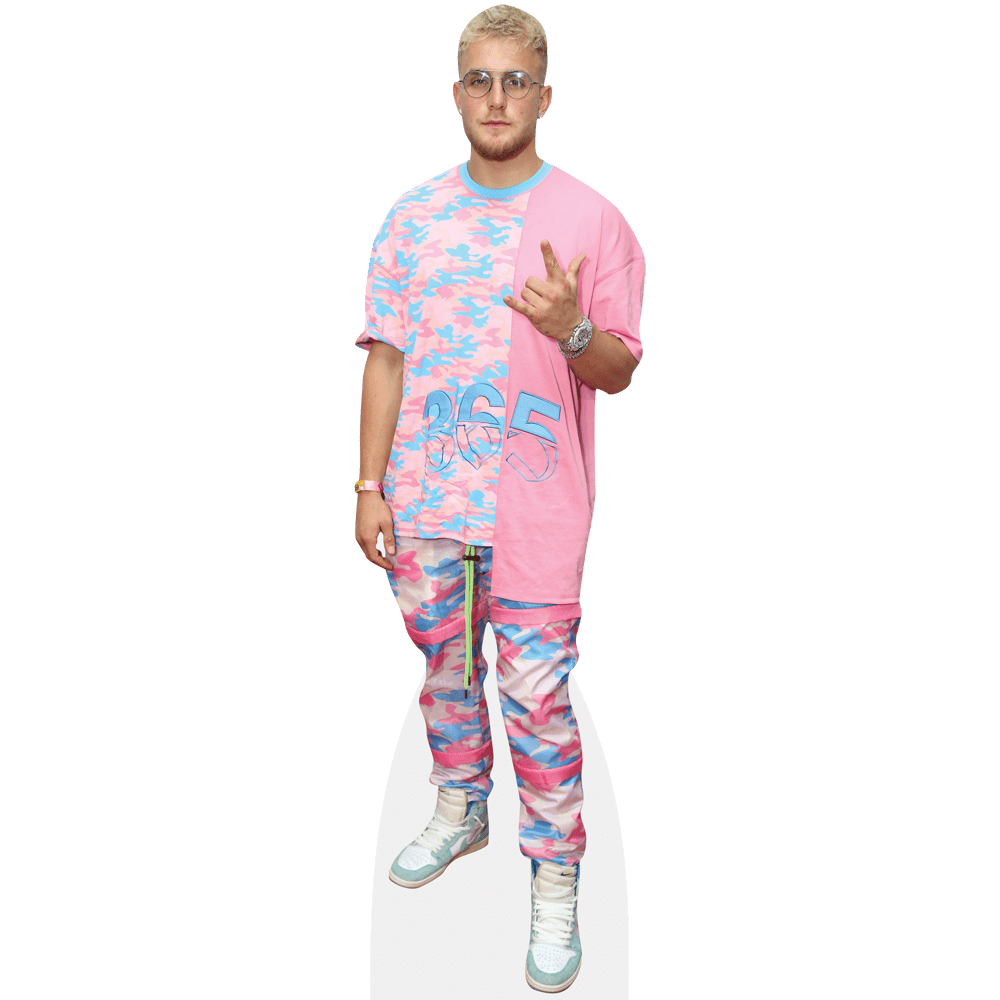 Jake Paul (Pink) Lifesize Cardboard Cutout Standee - Walmart.com