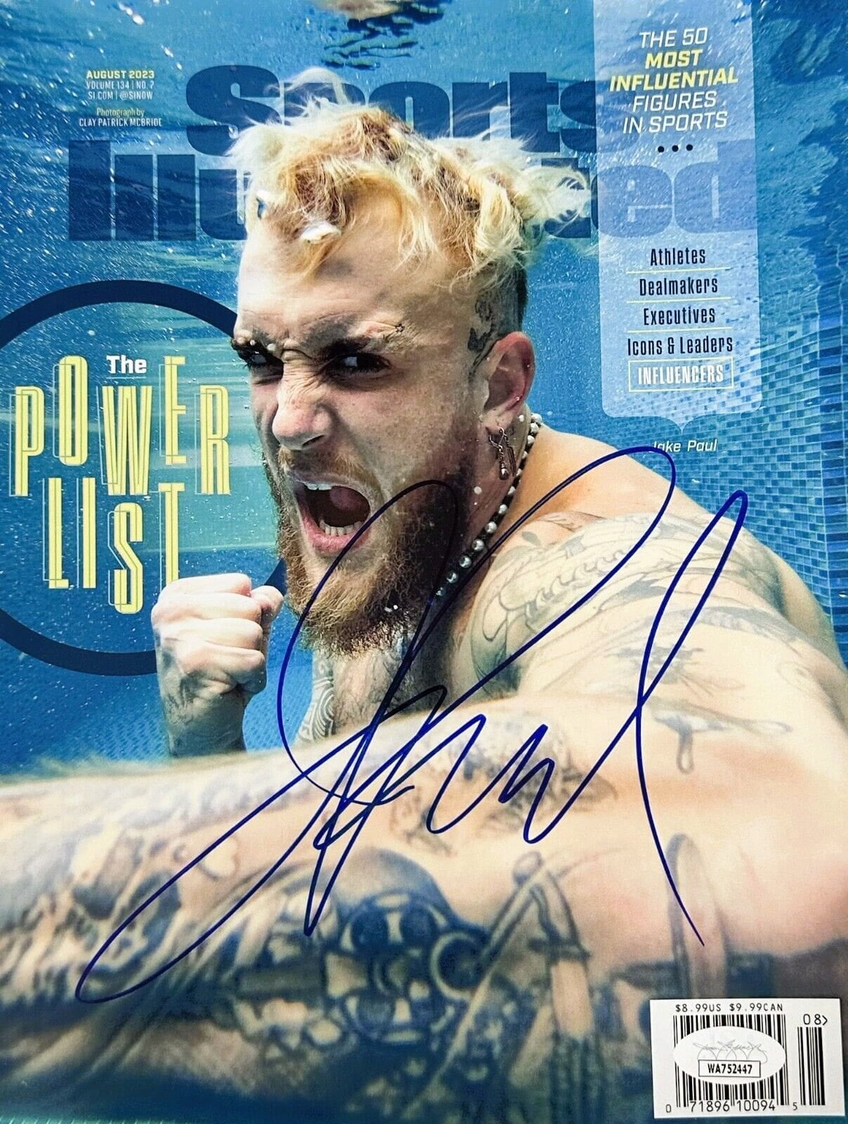 Jake Paul Signed Autographed Sports Illustrated Magazine JSA Witness ...