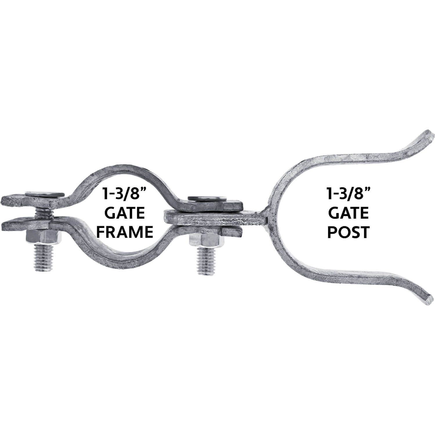 Jake Sales Brand - 1-3/8” x 1-3/8” - Chain Link Fork Latch - Galvanized ...