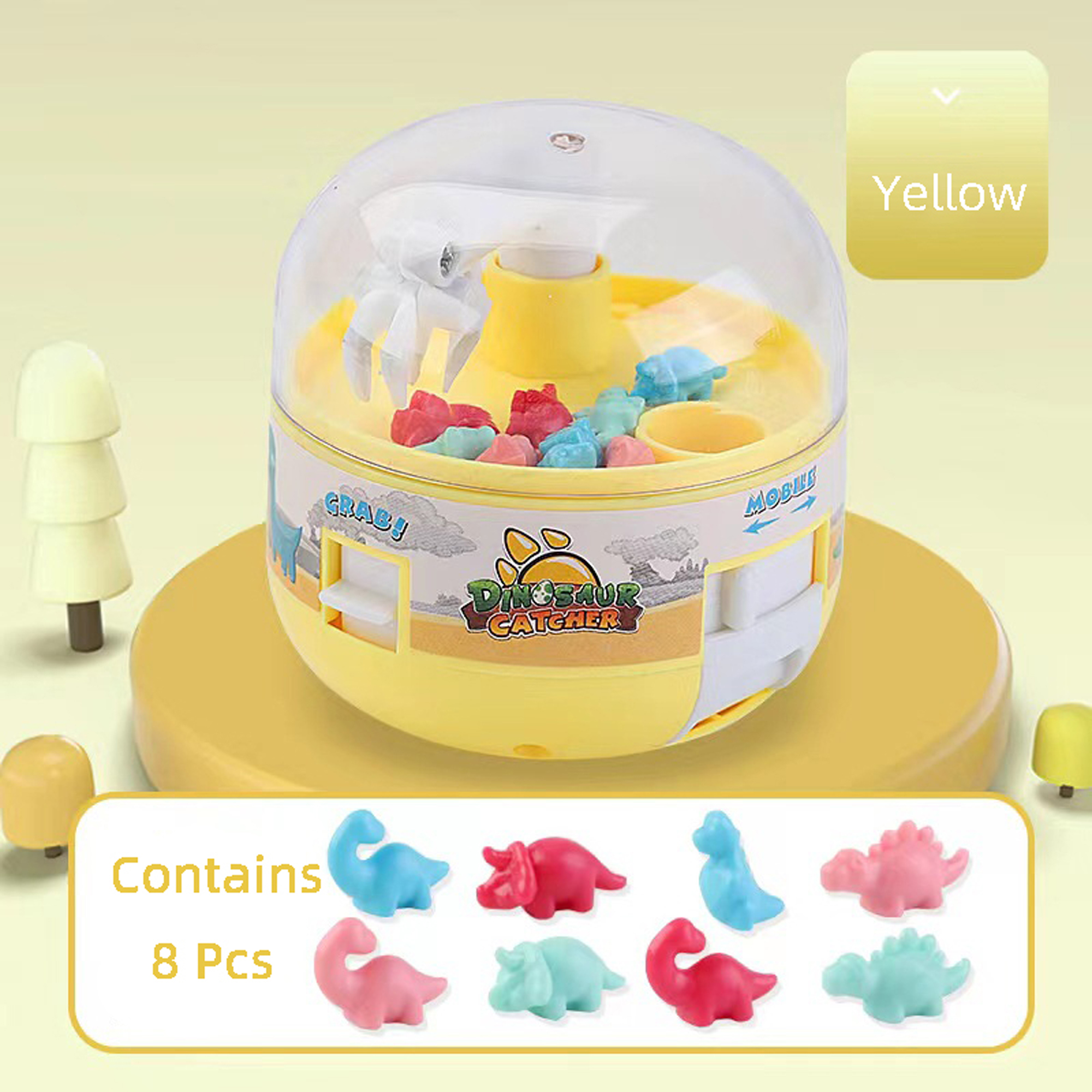 Jake.Secer Kids Toys，Mini Dinosaur Catching Machine，Gacha Toy ...