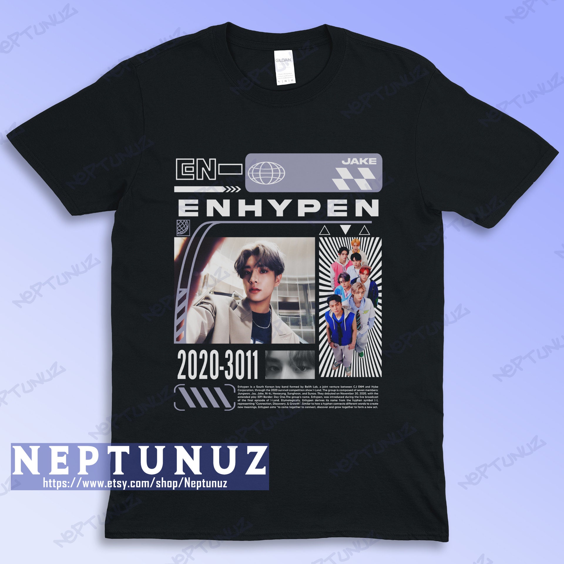 Jake Shirt Kpop Boyband Music Vintage Retro Aesthetic Graphic Style New ...