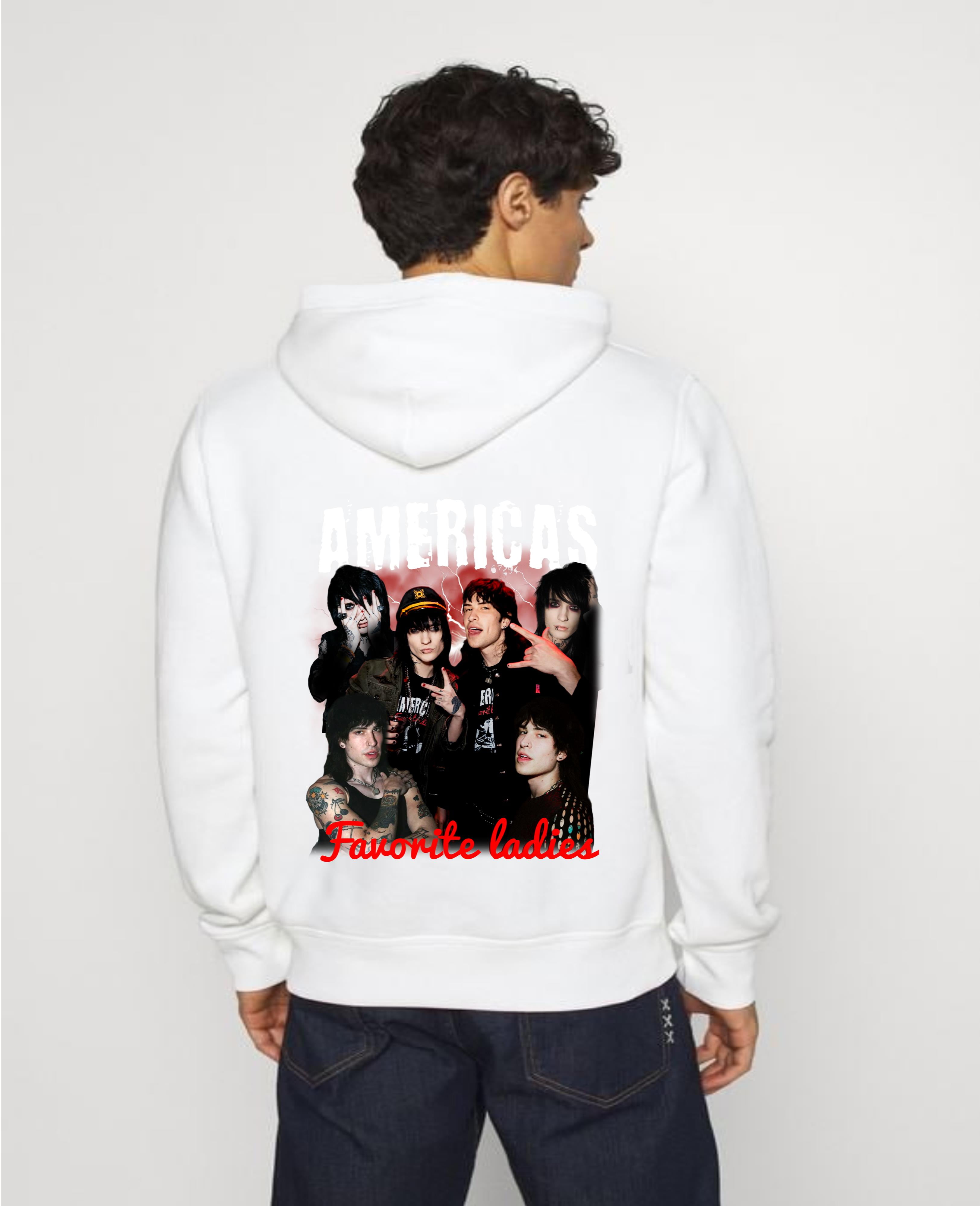 Jake Webber X Johnnie Guilbert Americaâ€™S Favorite Ladies Hoodie ...
