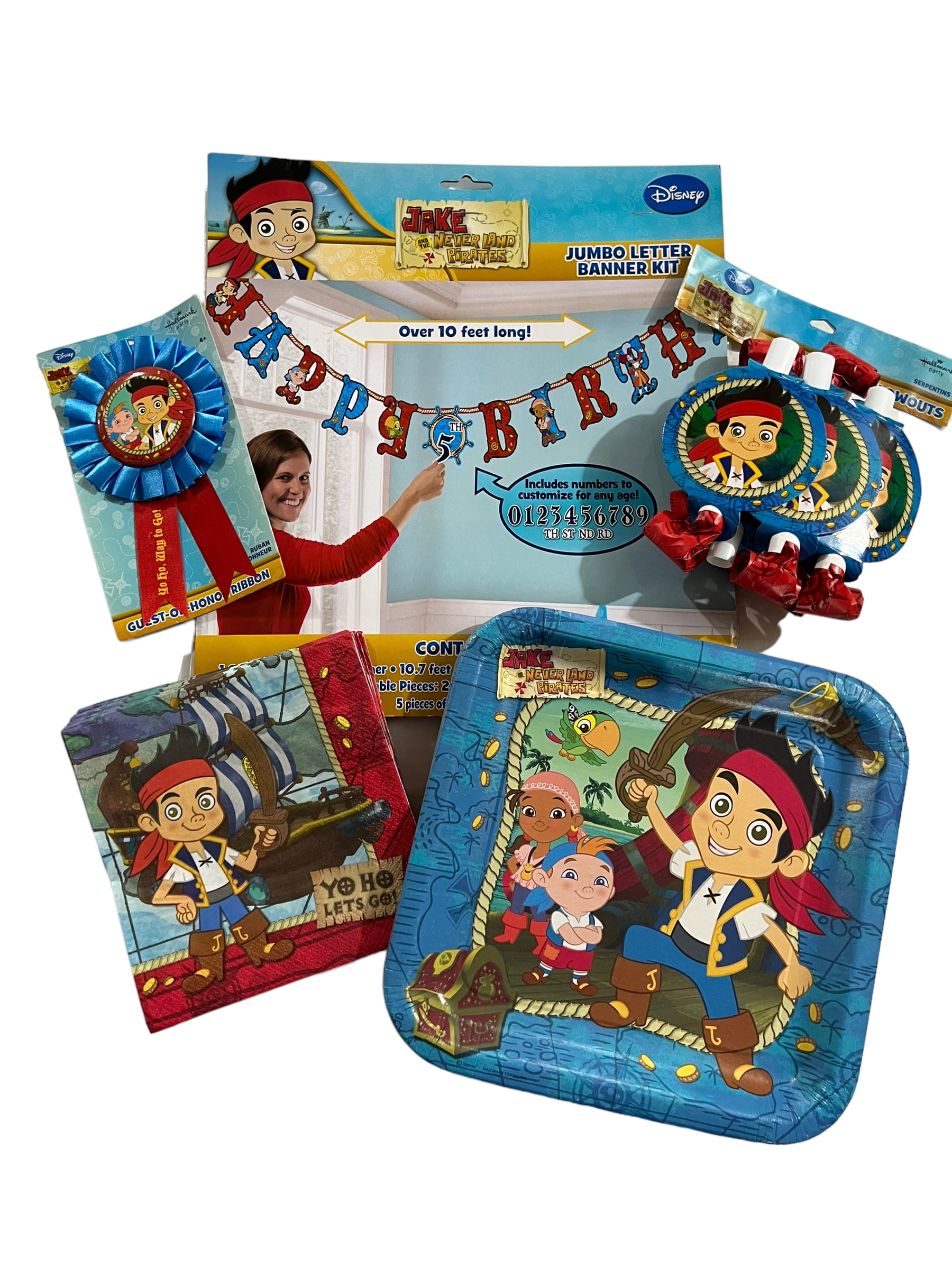 Jake and The Never Land Pirates Party Bundle for 8 guests with Plates ...