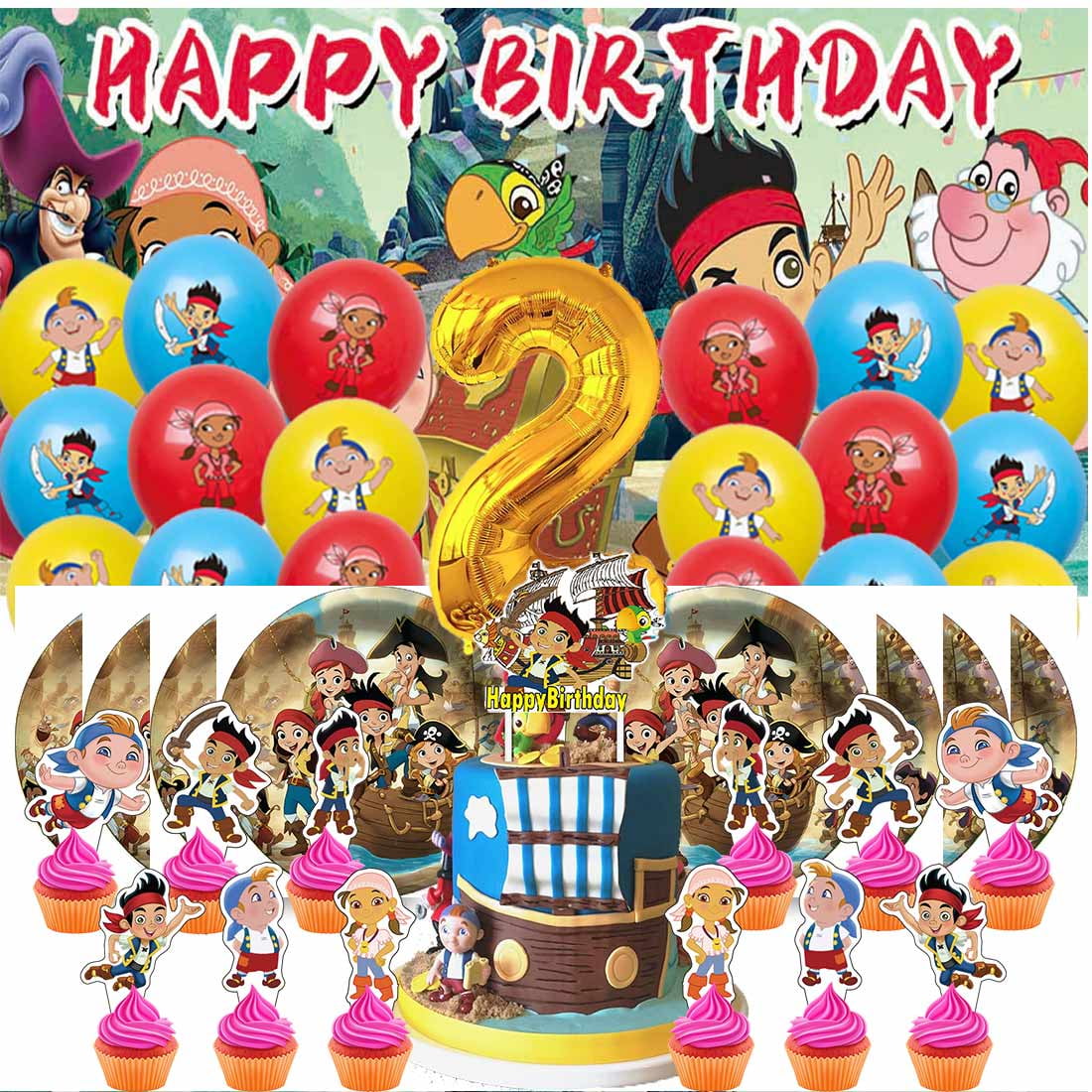 Jake and the Never Land Pirates Balloons Party Supplies 2nd Decor ...