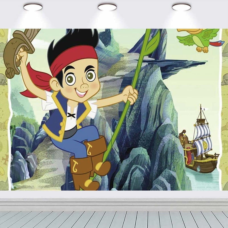 Jake and the Never Land Pirates Birthday Party Supplies Banner Backdrop ...