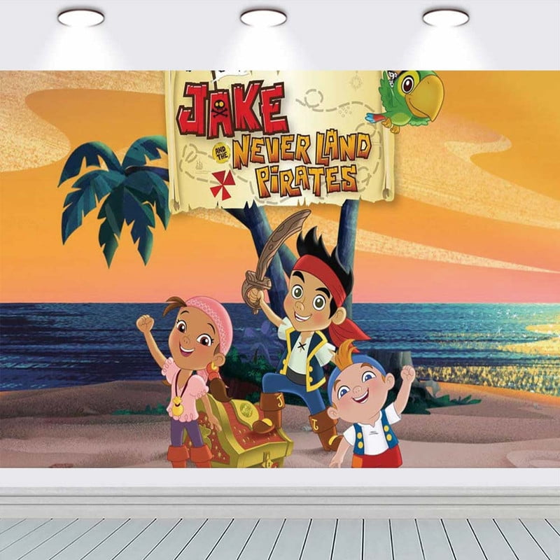 Jake and the Never Land Pirates Taspestry Wall Decor Birthday Banner ...