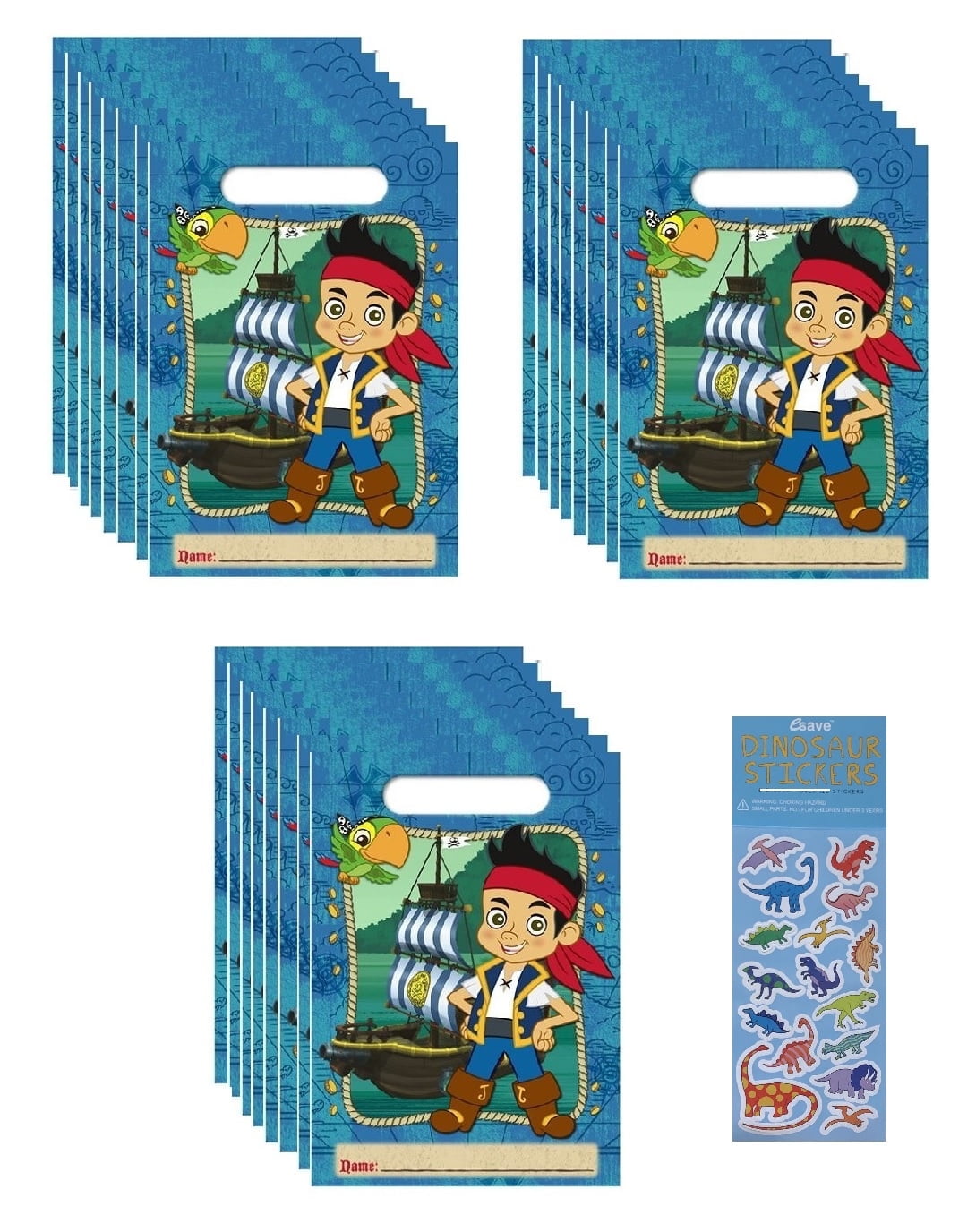 Jake and the Neverland Pirates Birthday Party Supplies Bundle includes ...